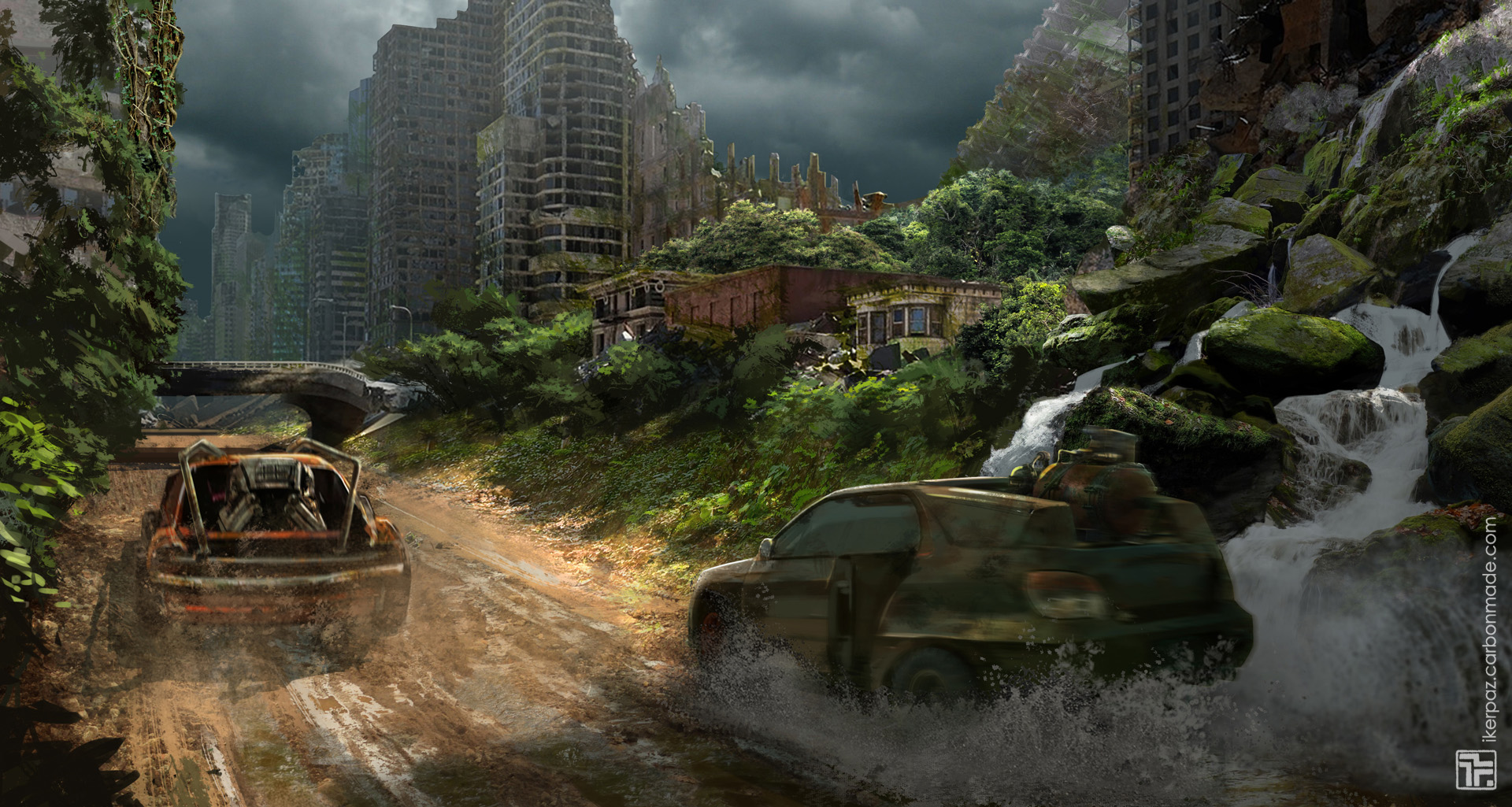 Undisclosed racing game - Iker Paz Concept Artist