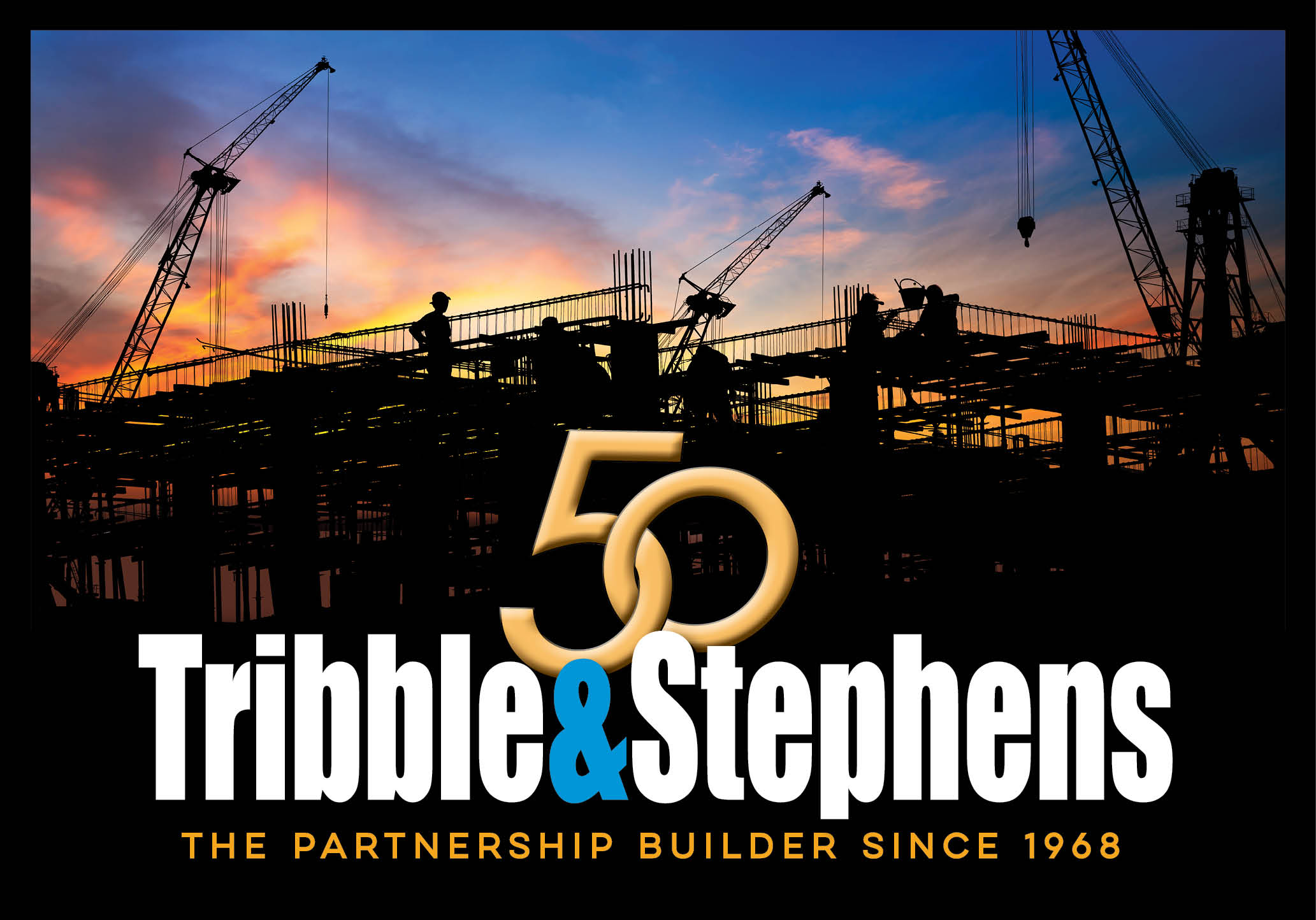 Tribble & Stephens Construction 50th Anniversary Logo - Cami Boyett