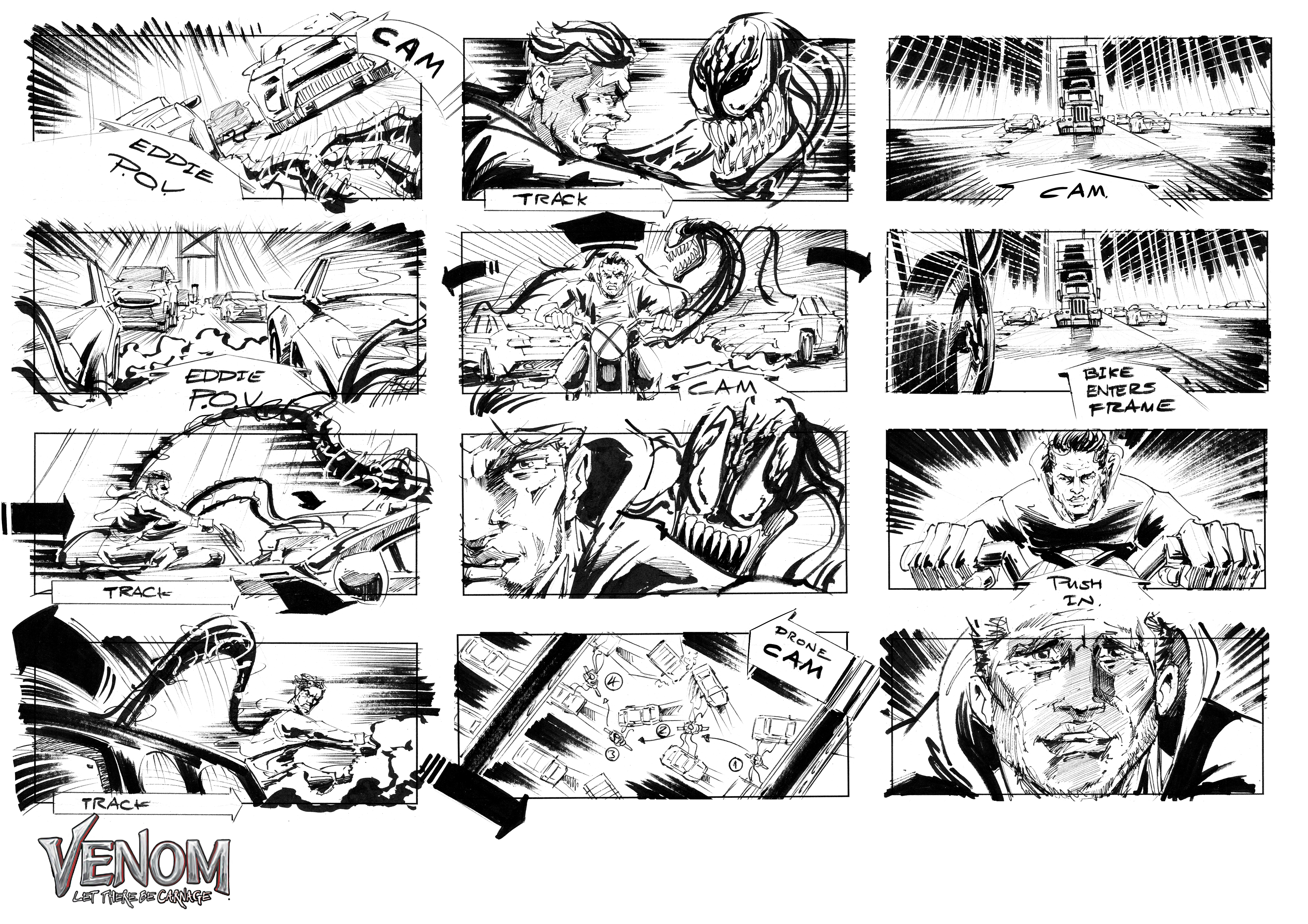 FEATURE FILM STORYBOARDS - JOHN COLEBOURN: ILLUSTRATION