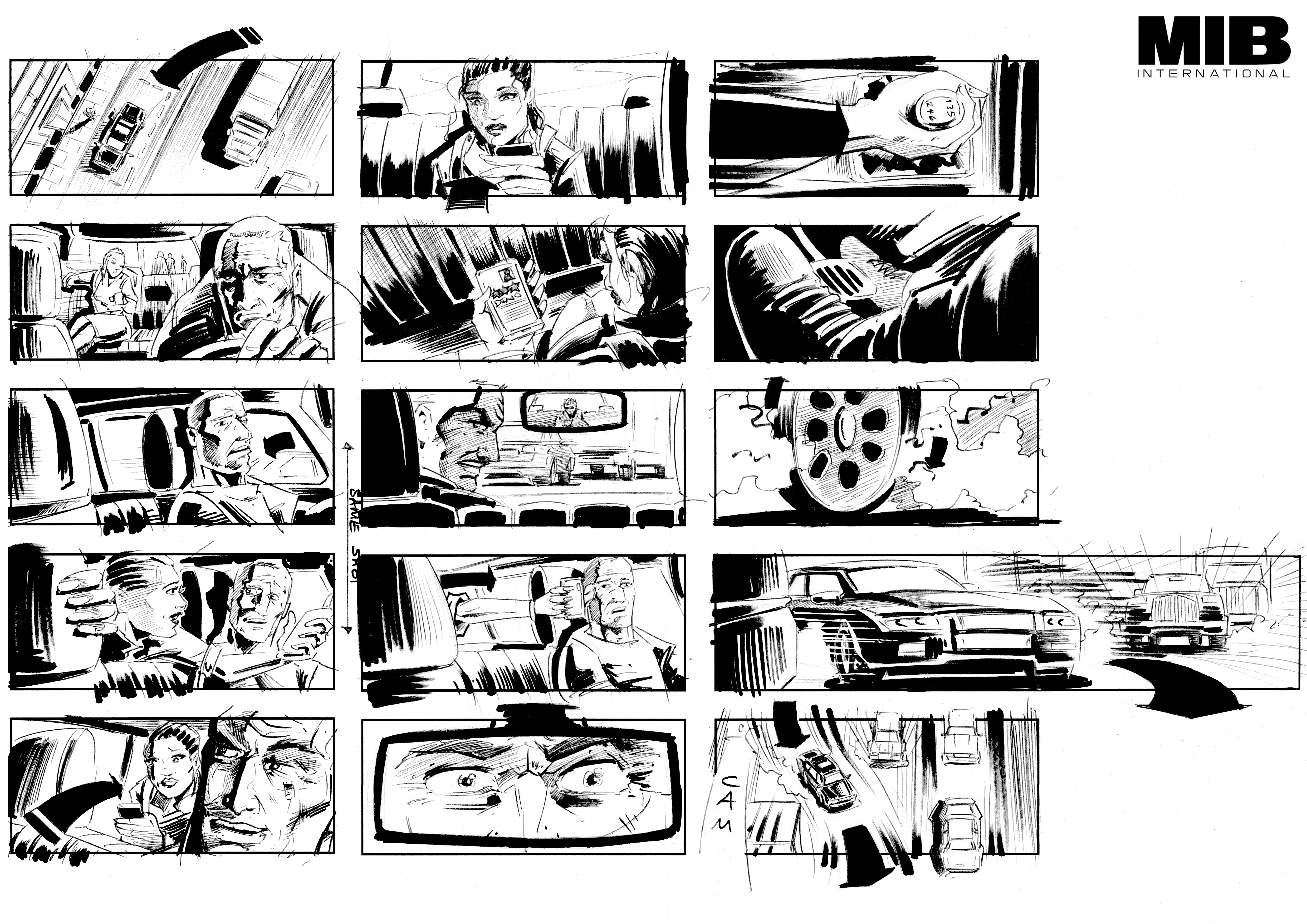 FEATURE FILM STORYBOARDS - JOHN COLEBOURN: ILLUSTRATION