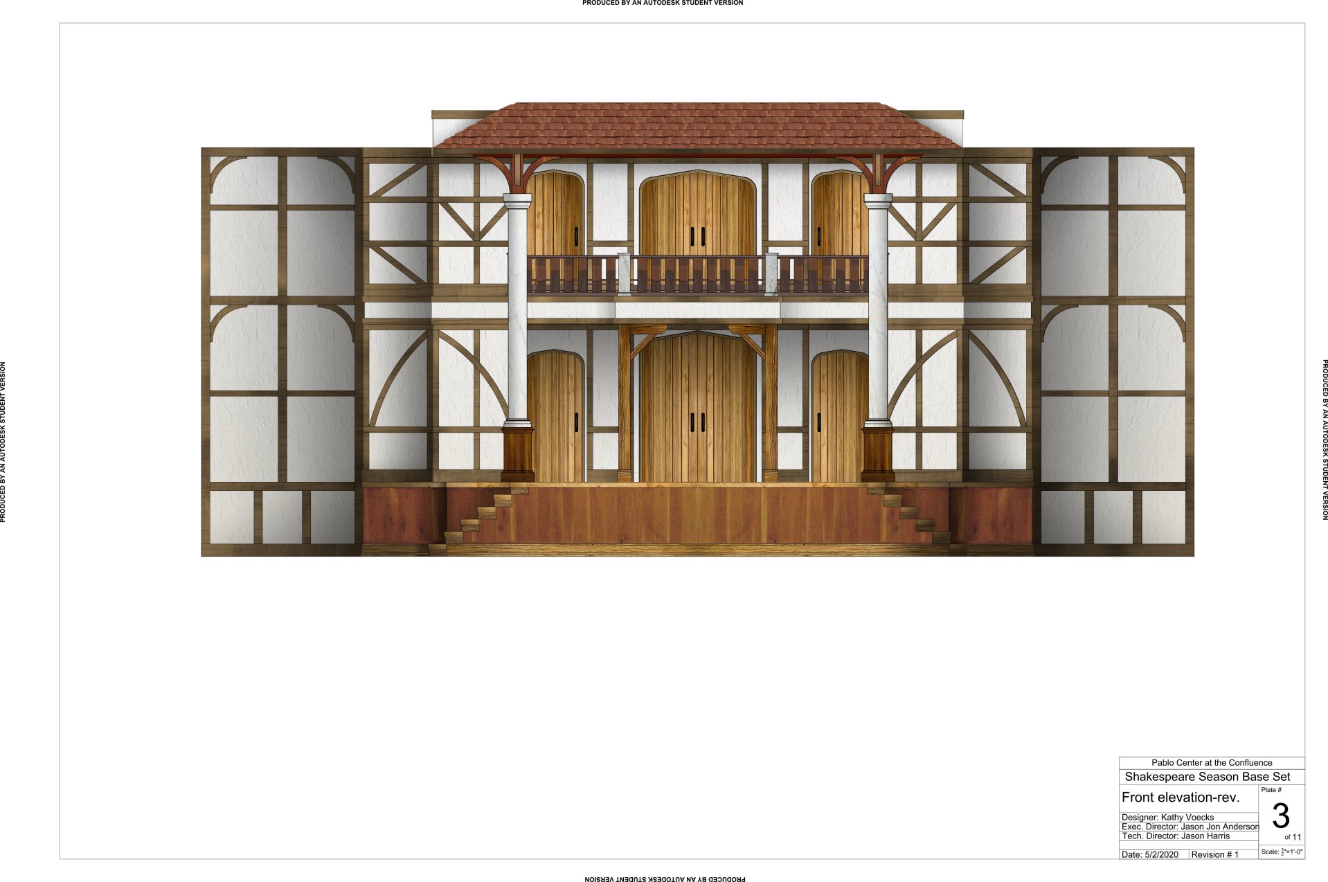 Elizabethan Stage--Wisconsin Shakespeare Festival - Kathy Voecks Set ...