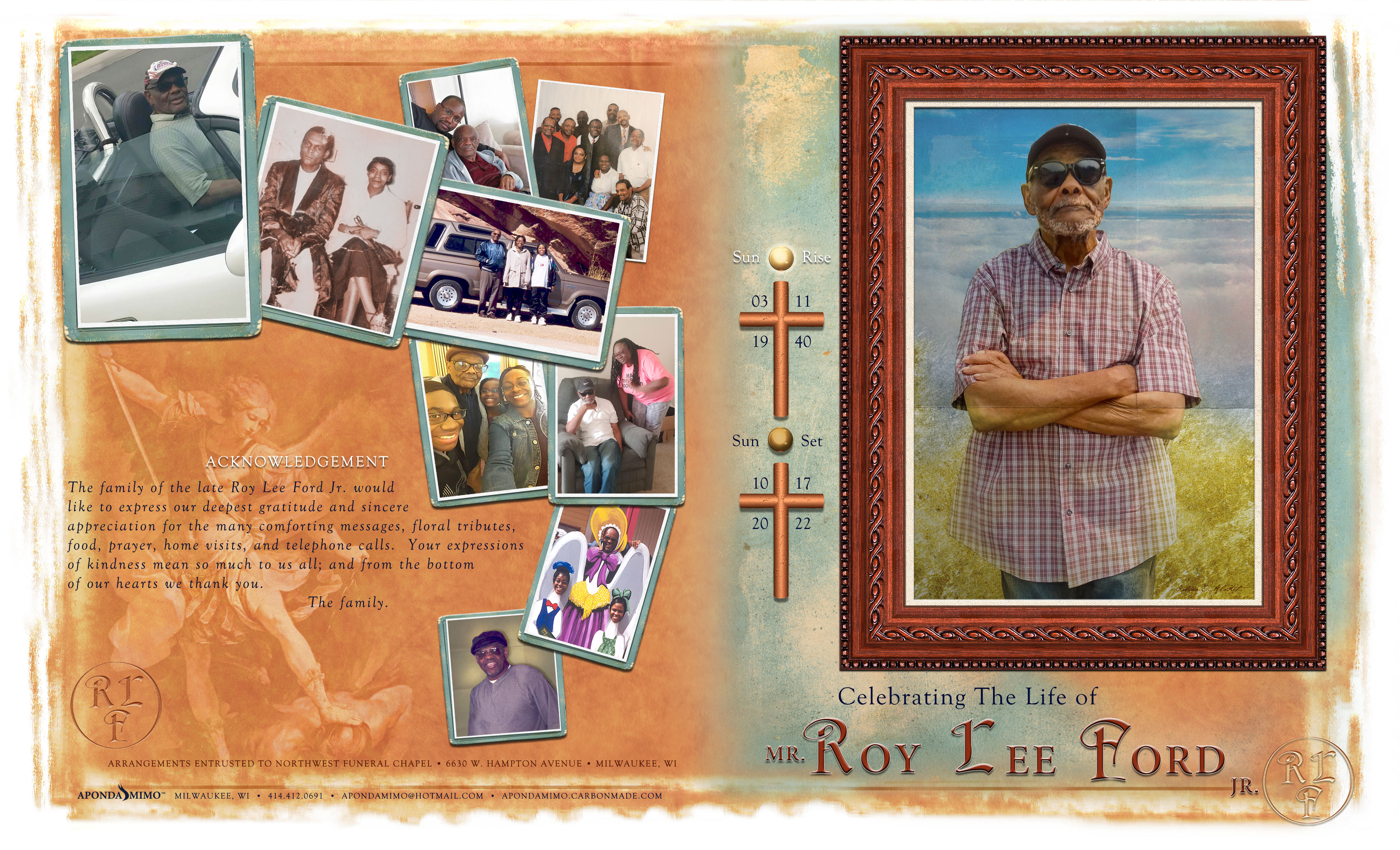 Masters Obituary Samples - Aponda Mimo. Graphic and creative obituary ...