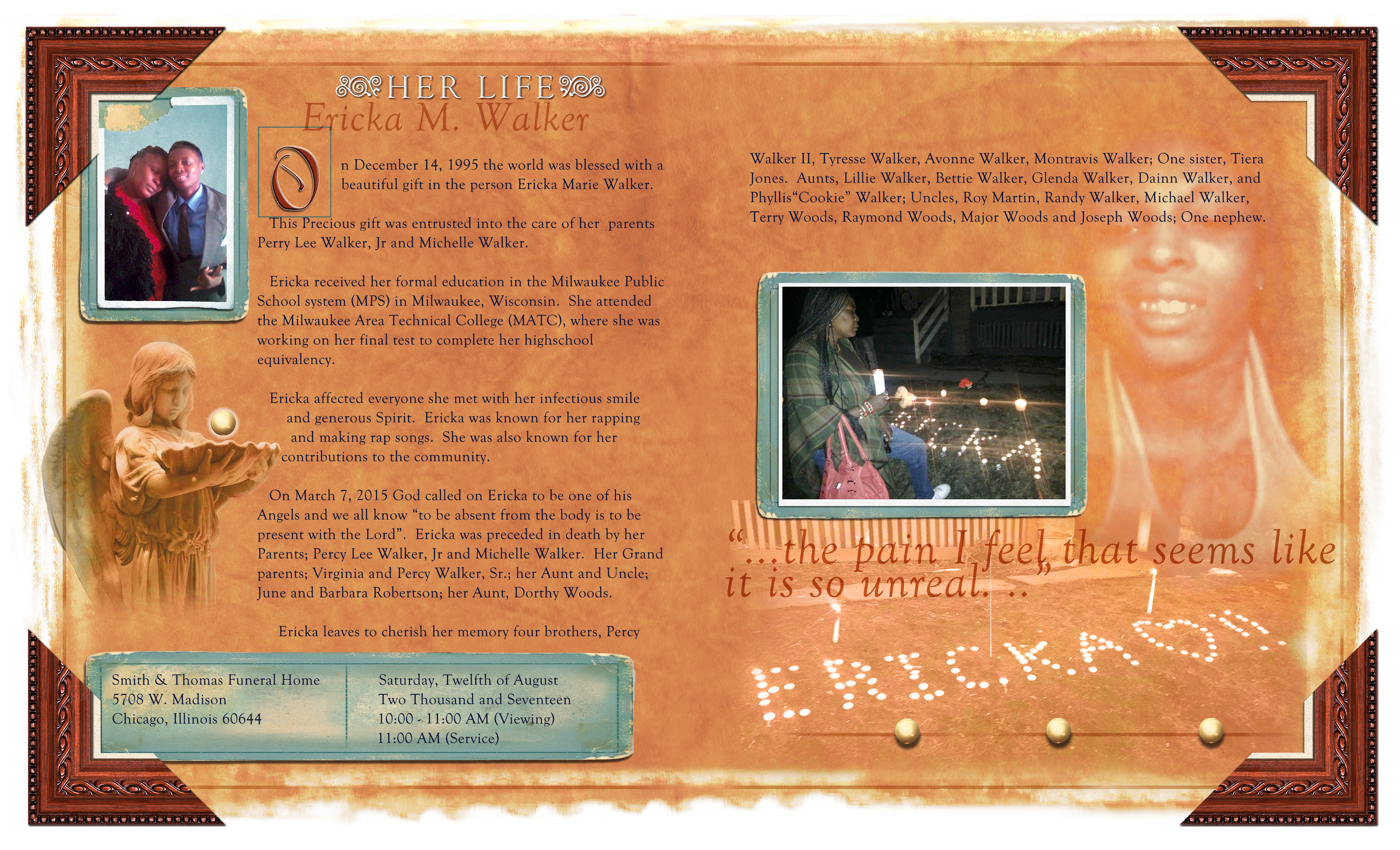 Masters Obituary Samples - Aponda Mimo. Graphic and creative obituary ...