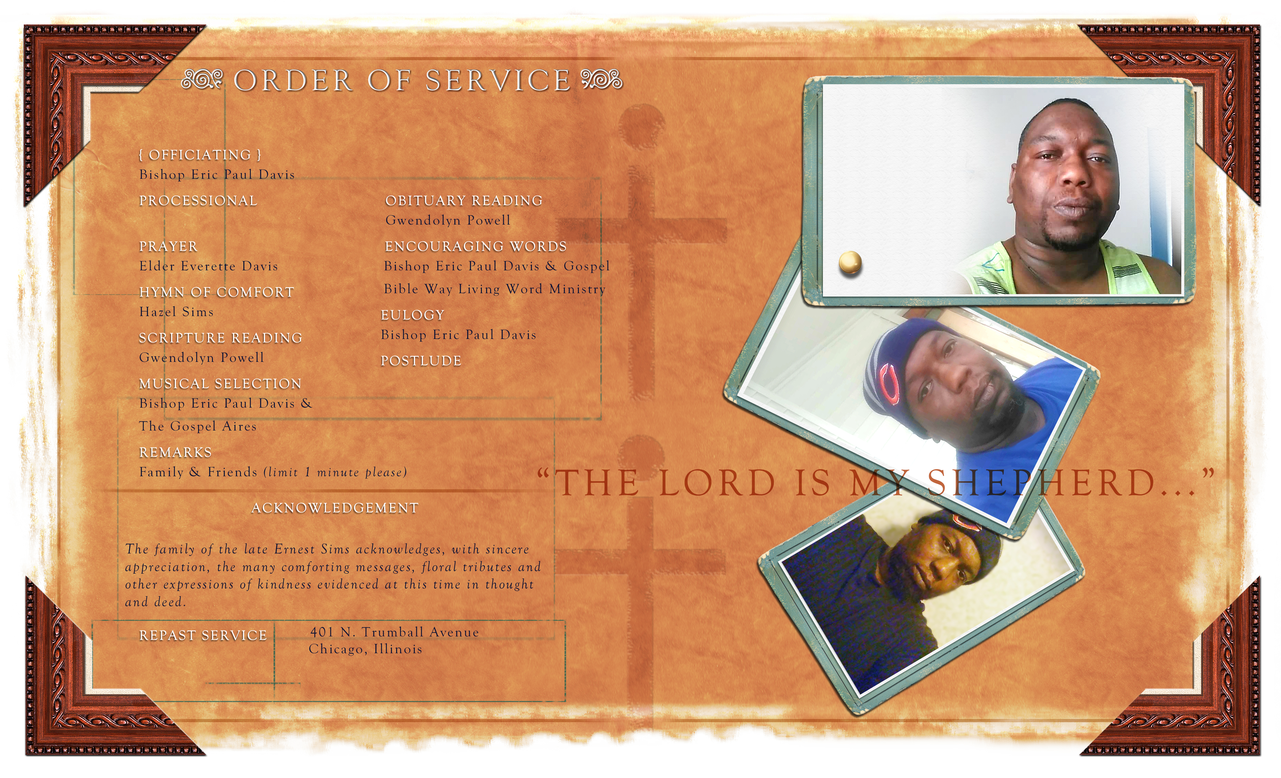 Masters Obituary Samples - Aponda Mimo. Graphic and creative obituary ...