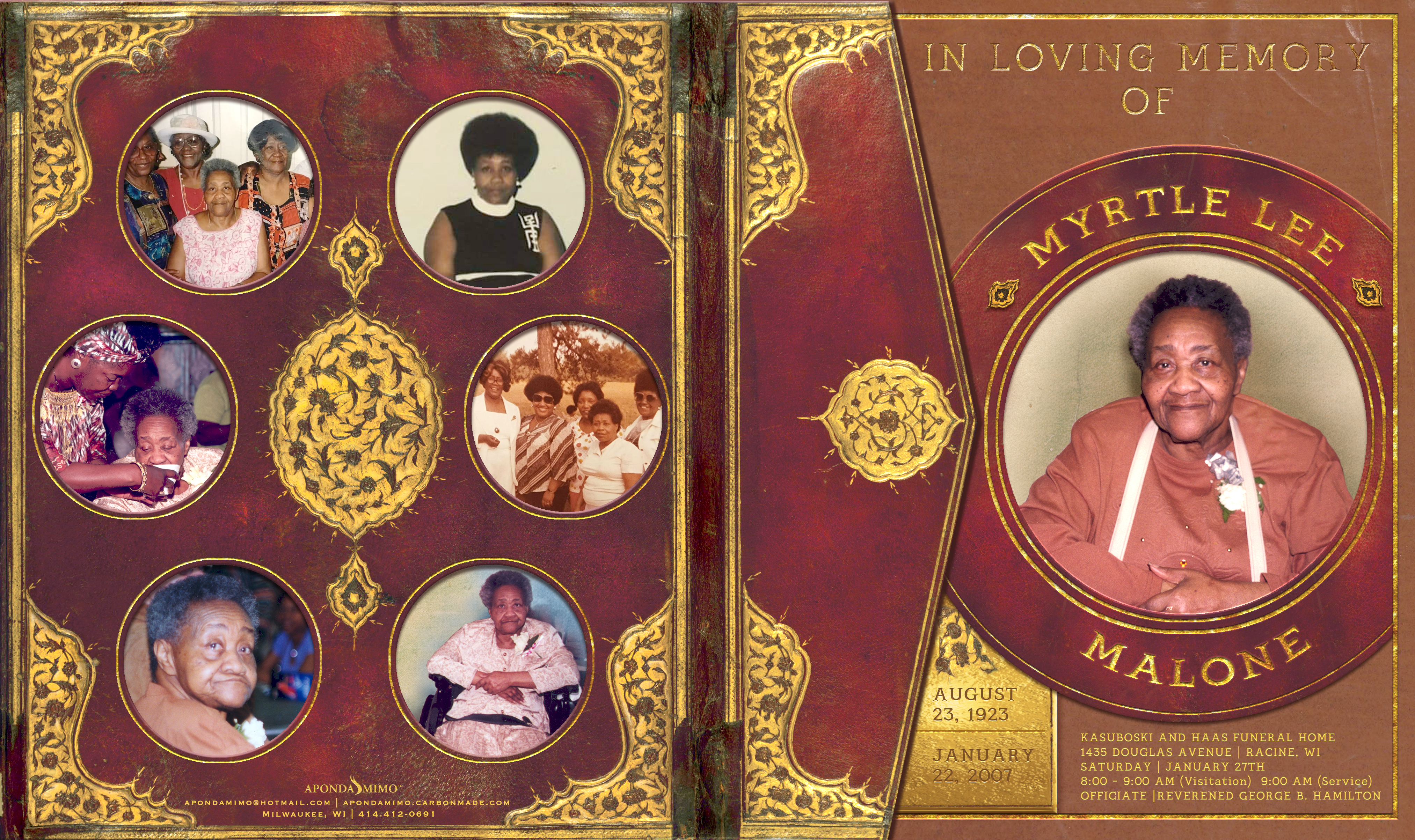 Ornate Obituary Samples - Aponda Mimo. Graphic and creative obituary ...