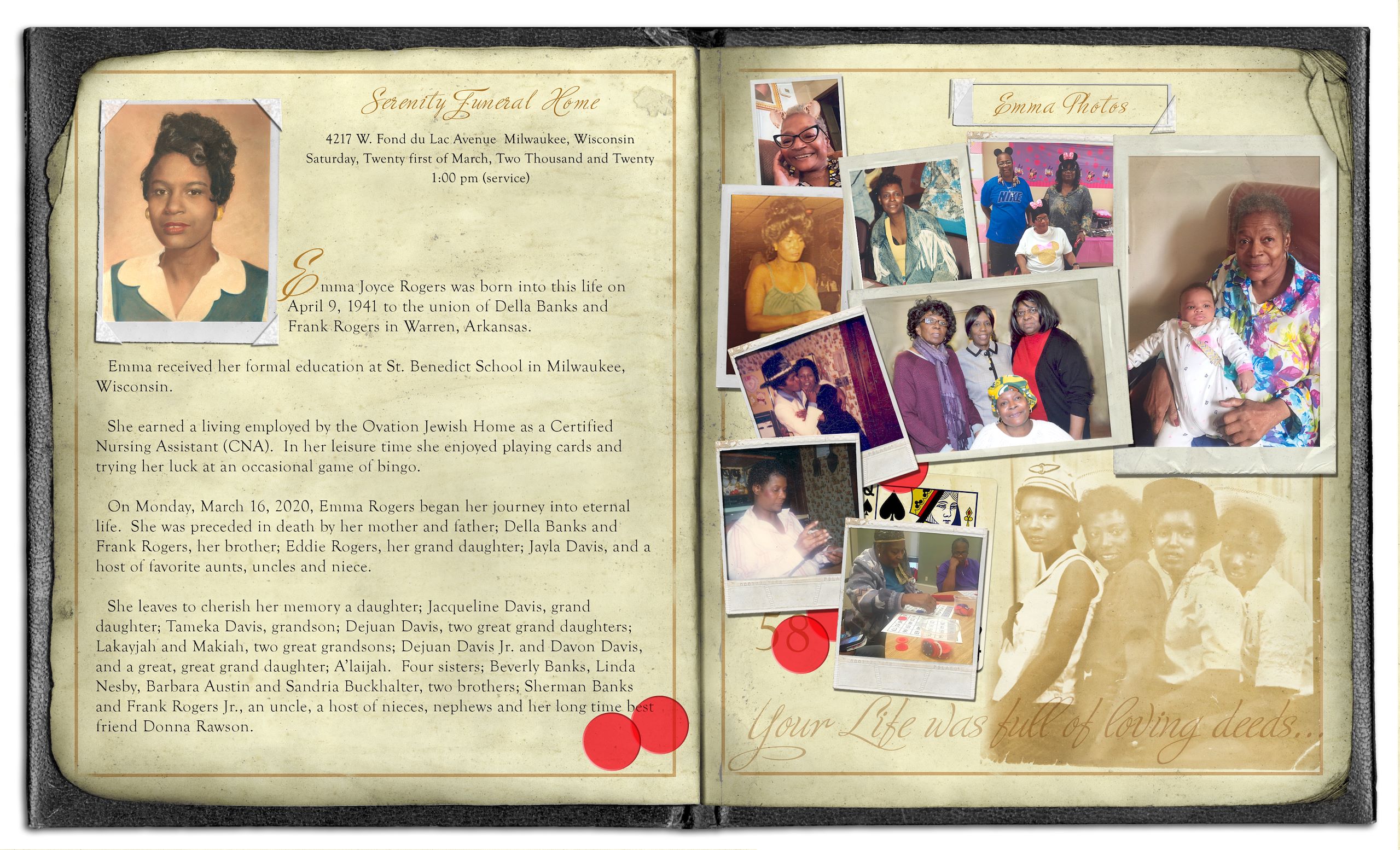 O Henry Obituary Samples - Aponda Mimo. Graphic and creative obituary ...