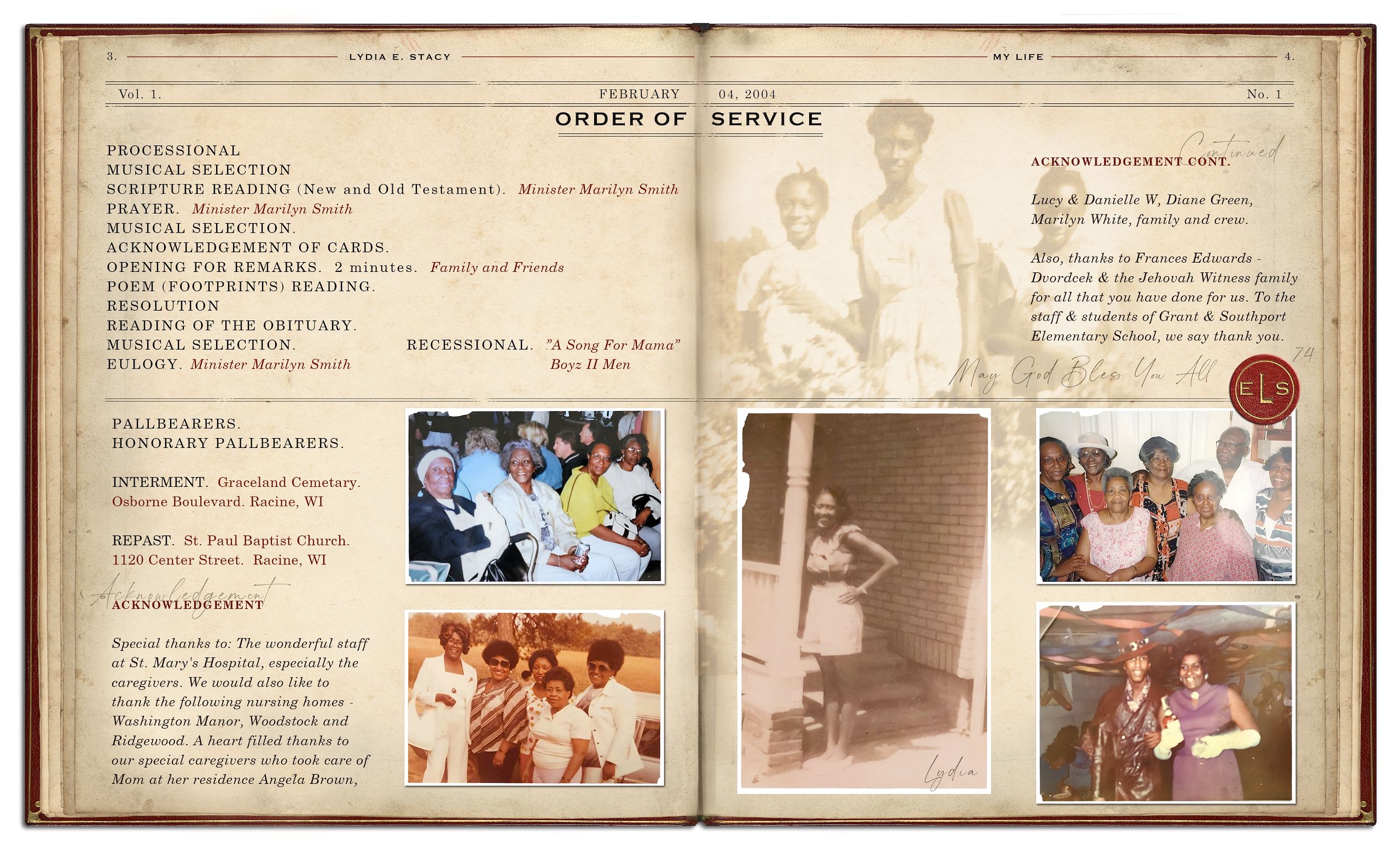 Rare Obituary Samples - Aponda Mimo. Graphic and creative obituary design.