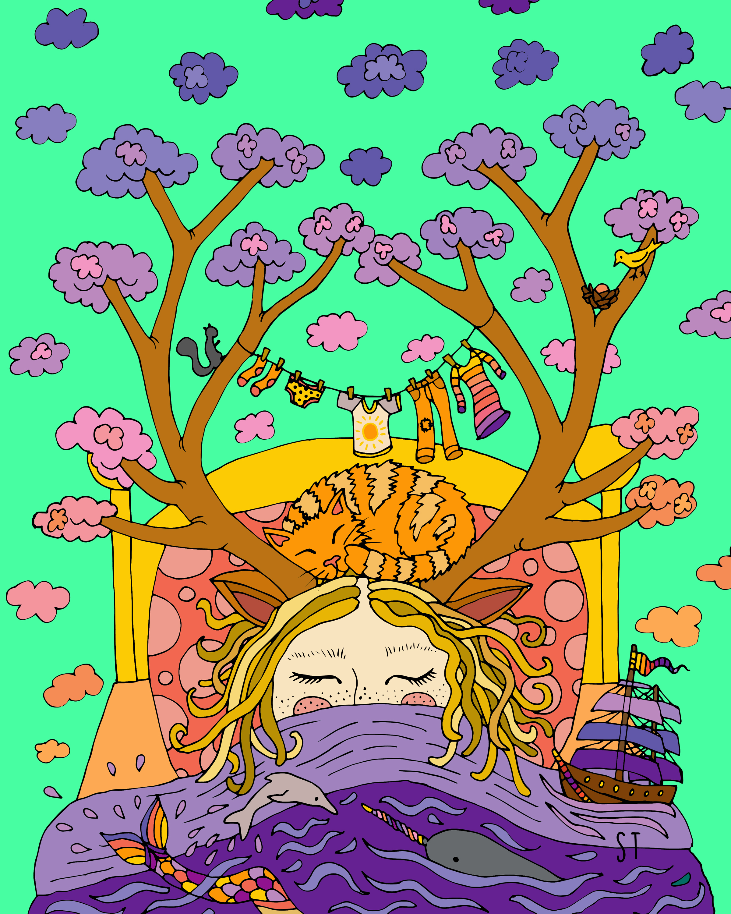 Digital Illustration - Sarah Tonin