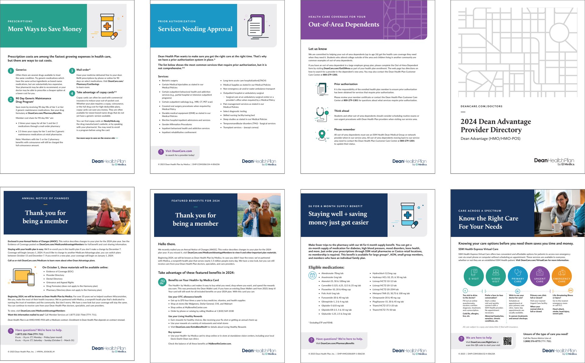 Dean Health Plan by Medica 2024 Rebrand - Sally Manzano Designs