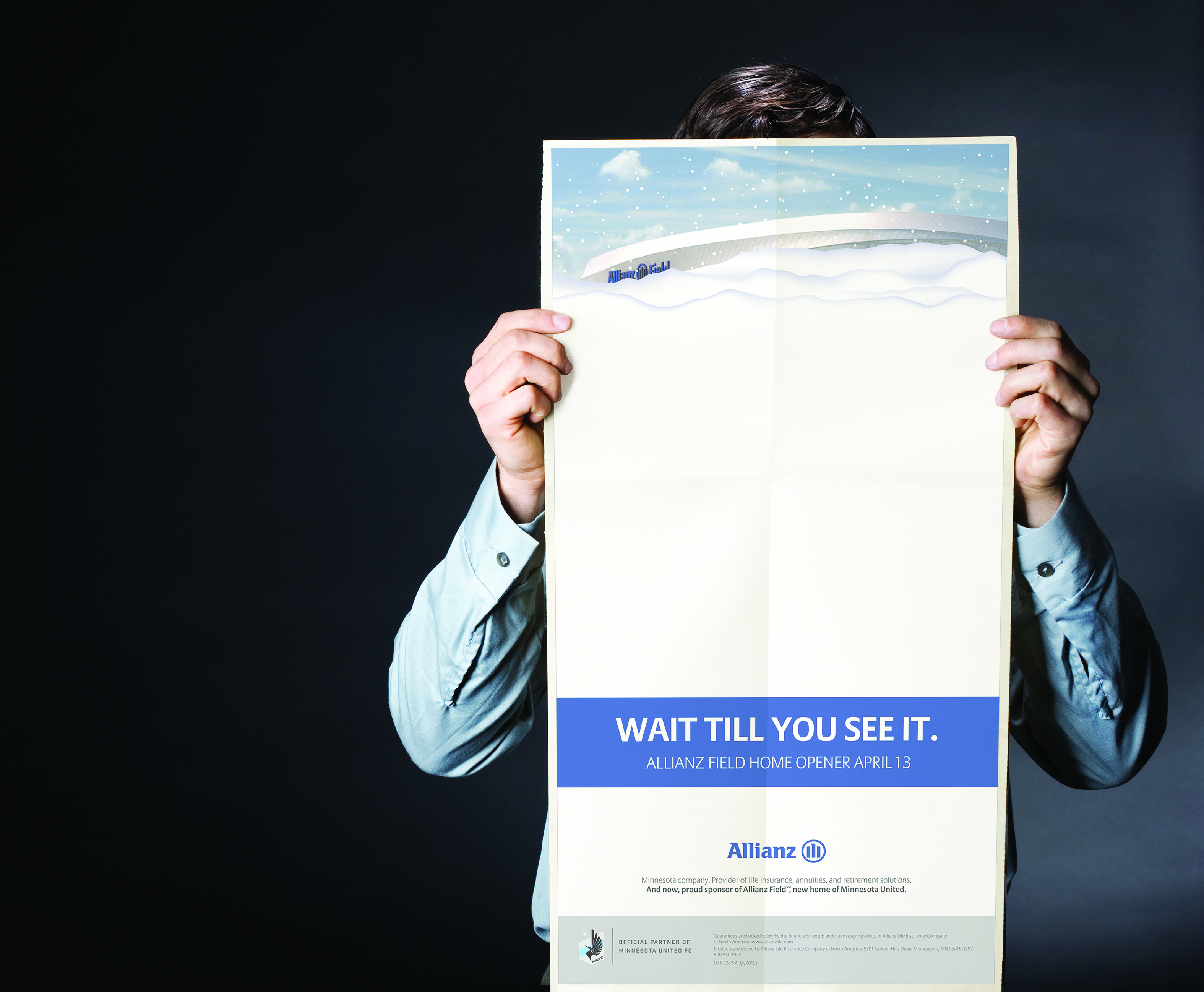 Allianz Field Teaser Newspaper Ad - Sally Manzano Designs