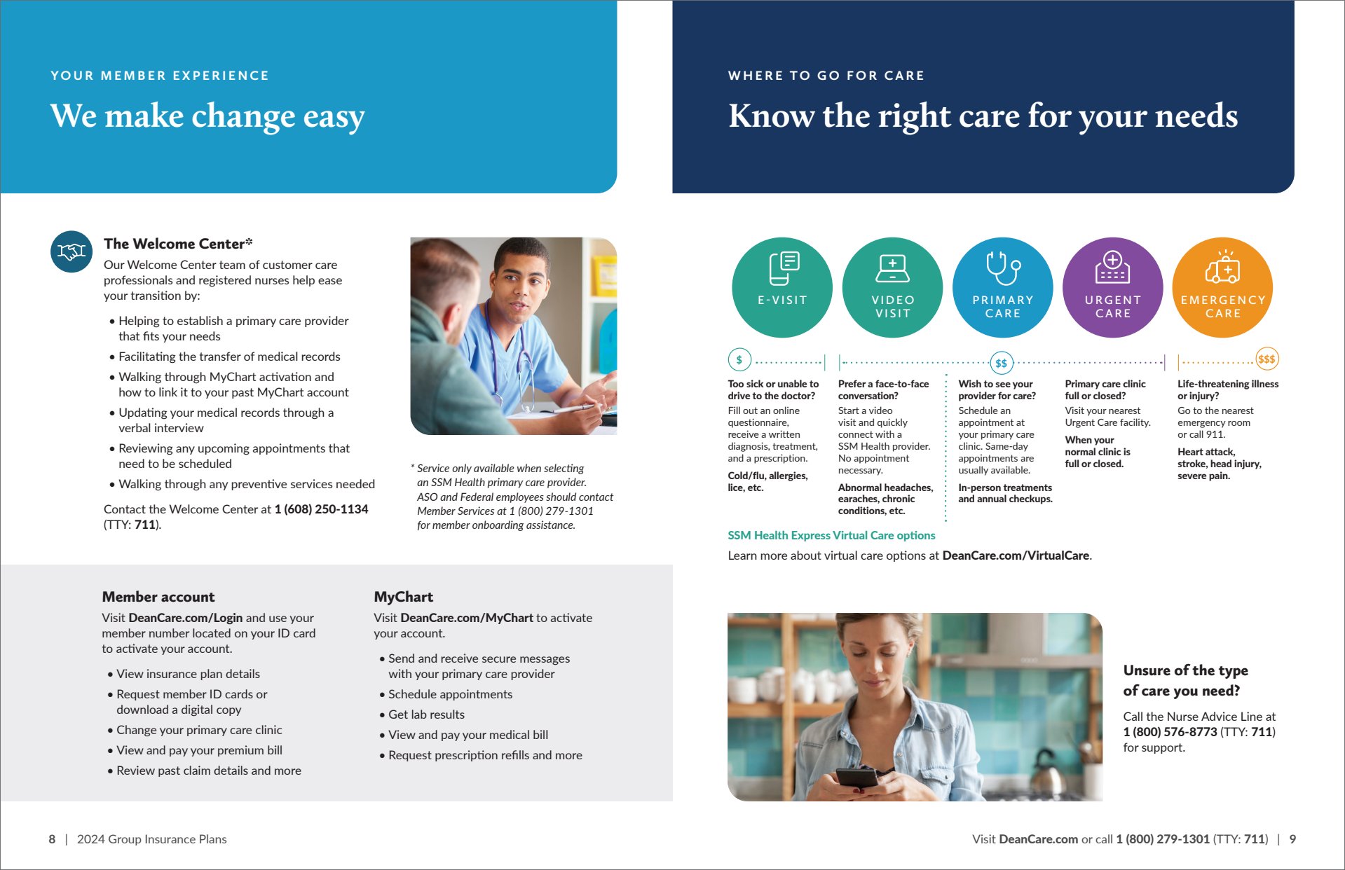 Dean Health Plan by Medica 2024 Plan Books - Sally Manzano Designs