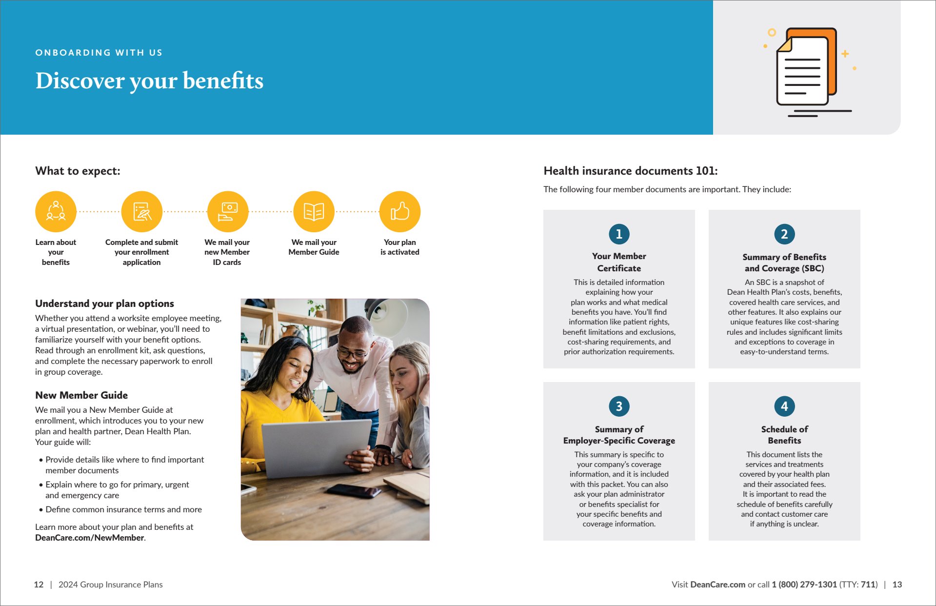 Dean Health Plan by Medica 2024 Plan Books - Sally Manzano Designs