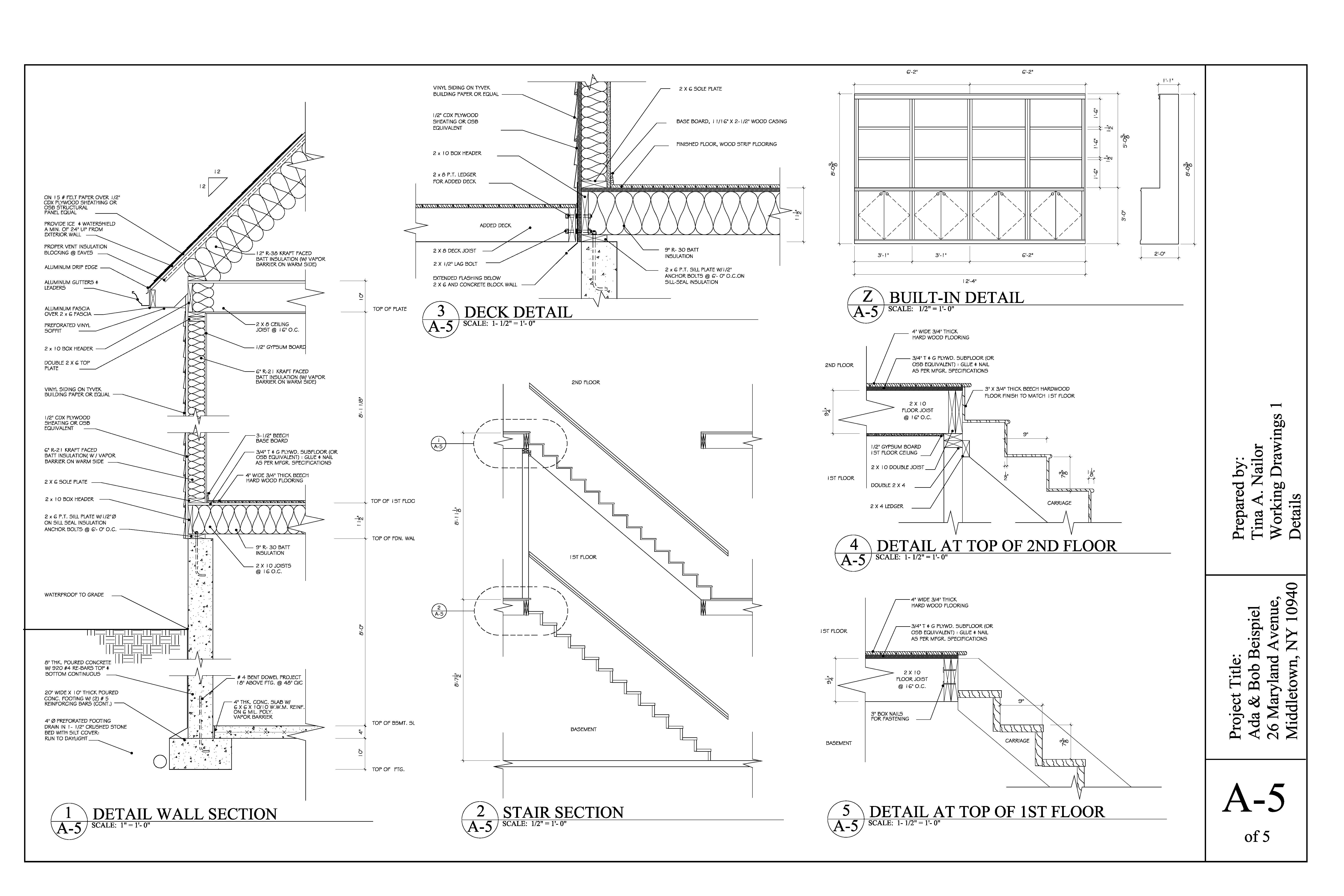 Construction Drawings - T. A. Nailor