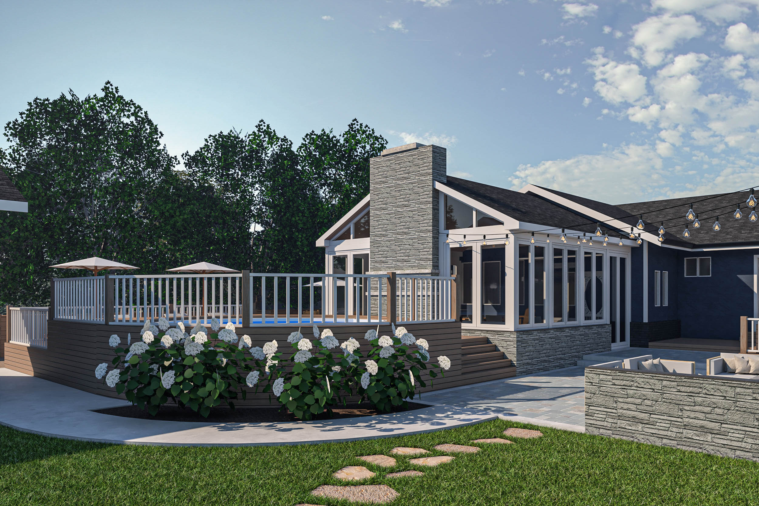 Four Season Outdoor Space_Victoria, Canada - TreeHouse Designers