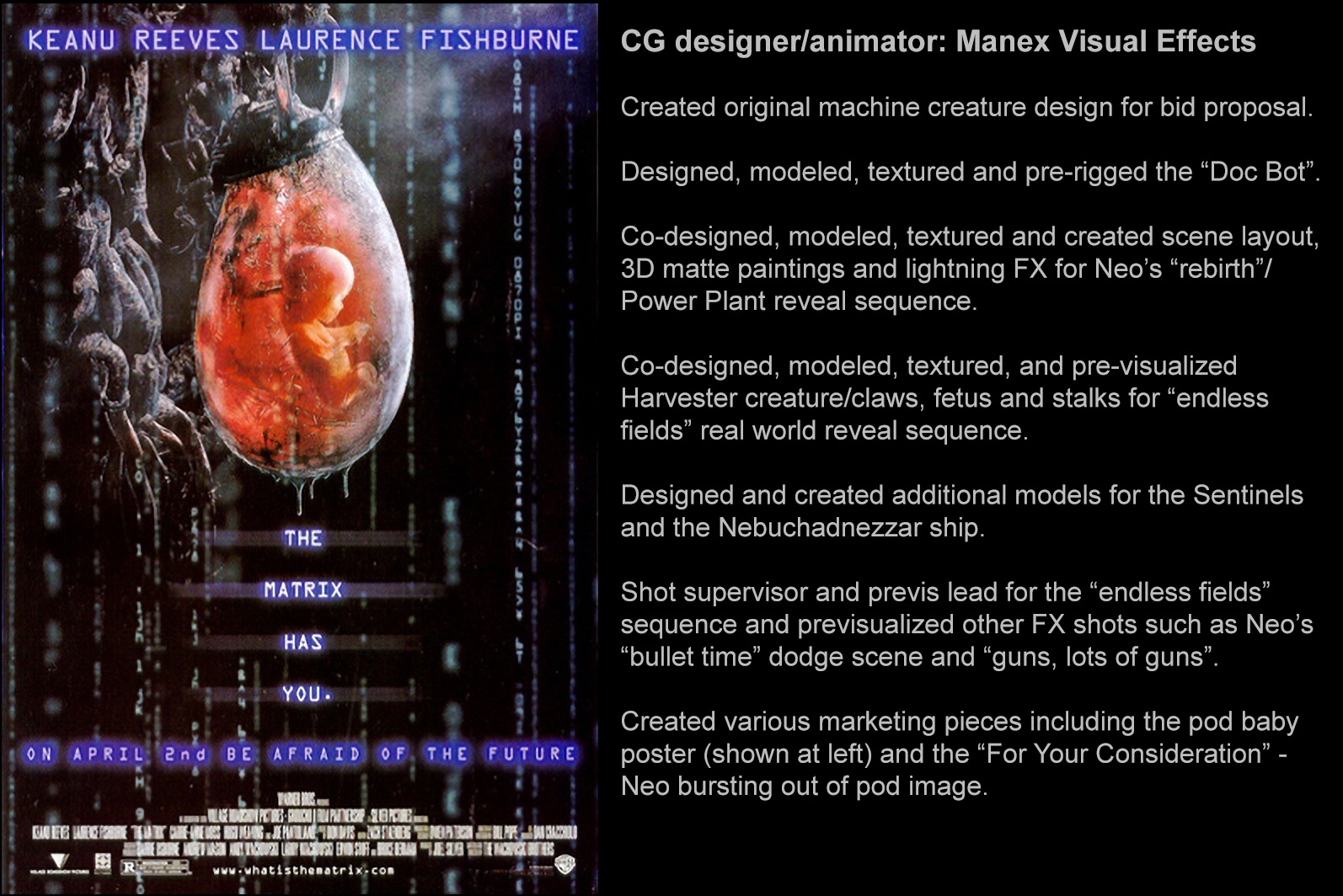 The Matrix Pod Scene