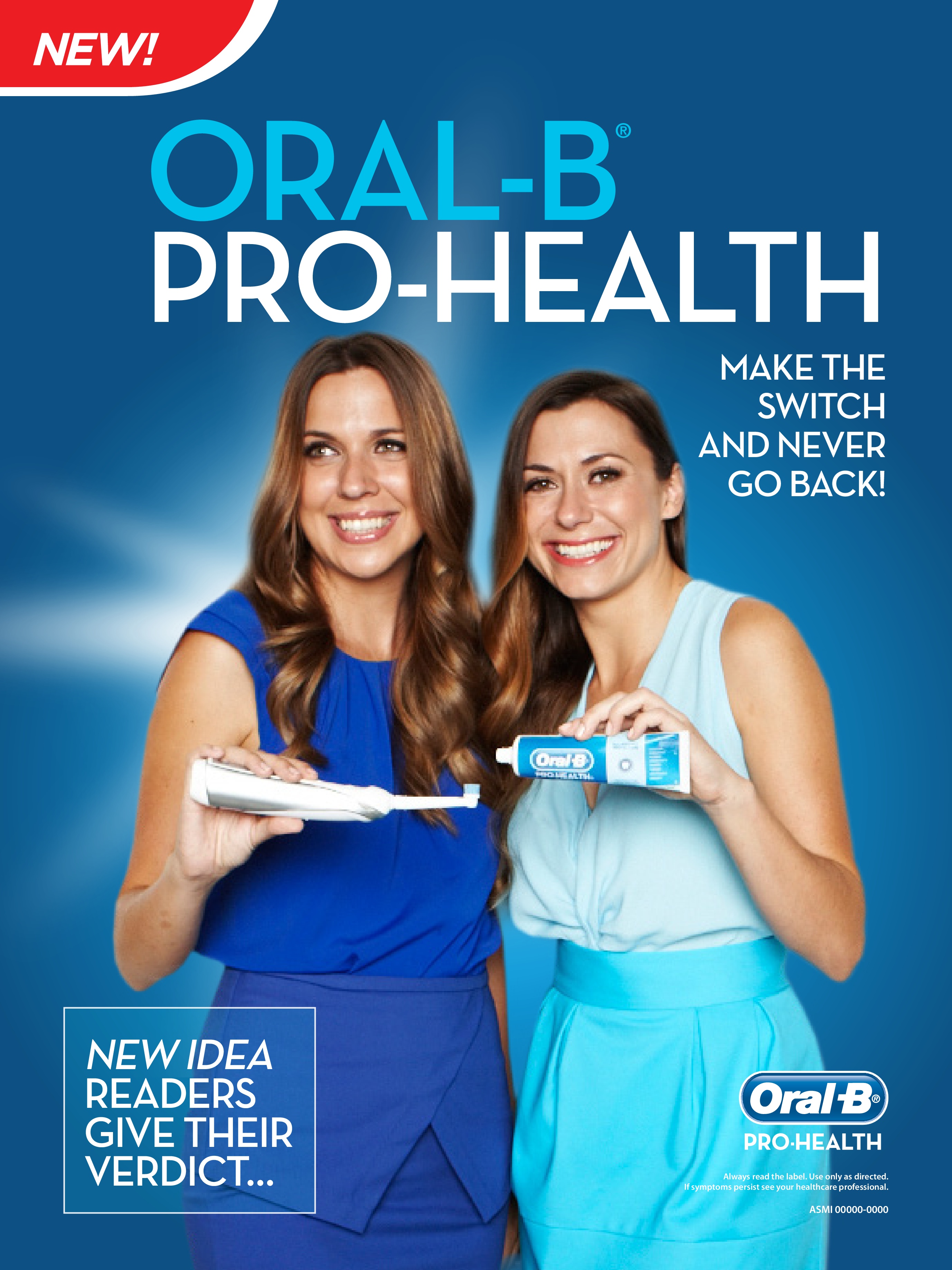 Oral-B Pro-Health Toothpaste launch collateral in New Idea magazine ...