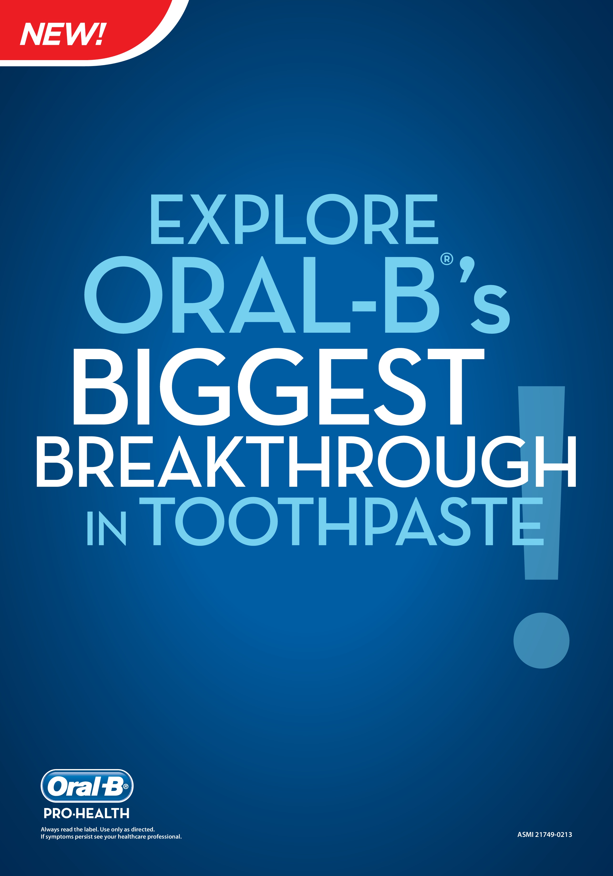 Oral-B Pro-Health Toothpaste launch collateral in New Idea magazine ...