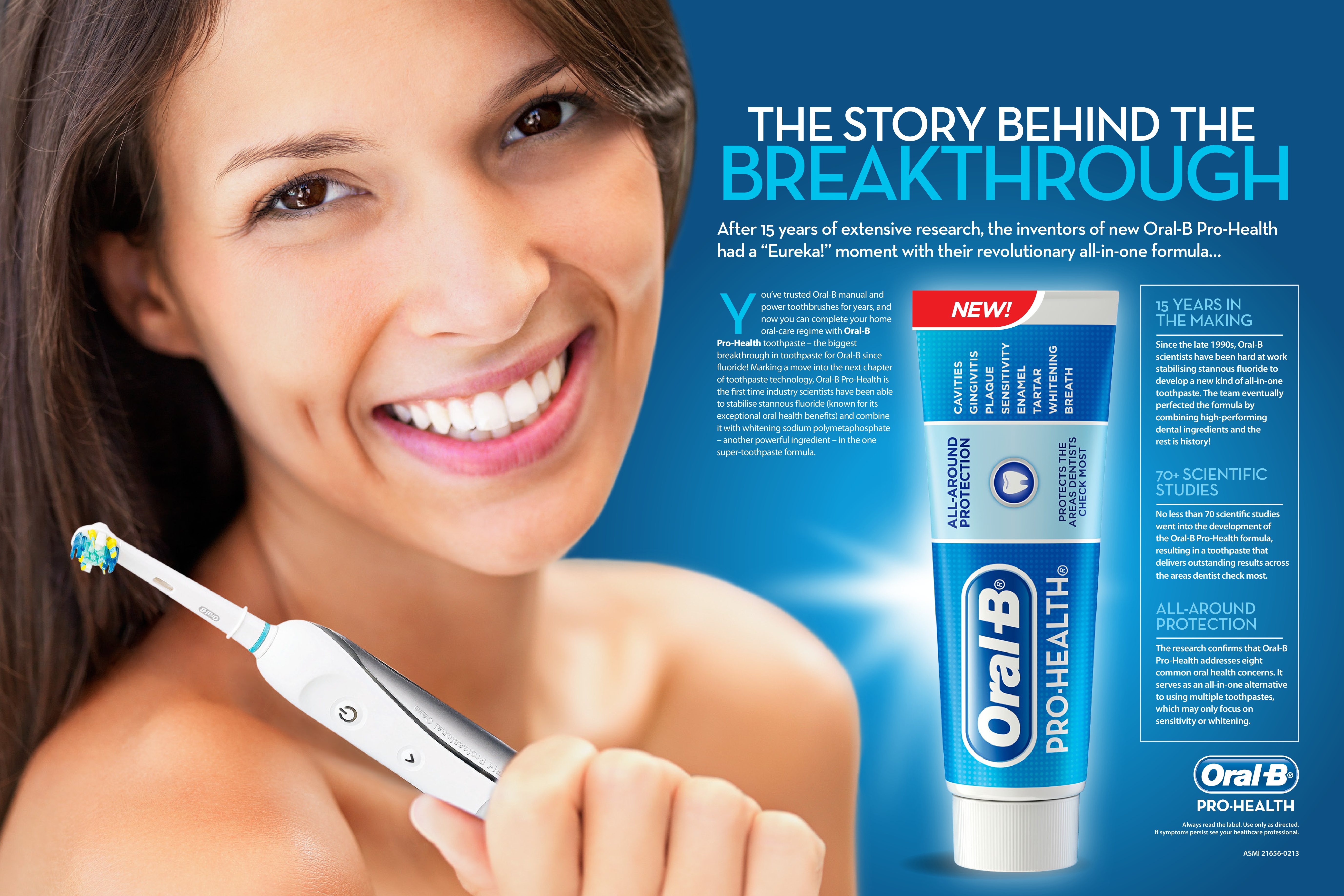 Oral-B Pro-Health Toothpaste launch collateral in New Idea magazine ...