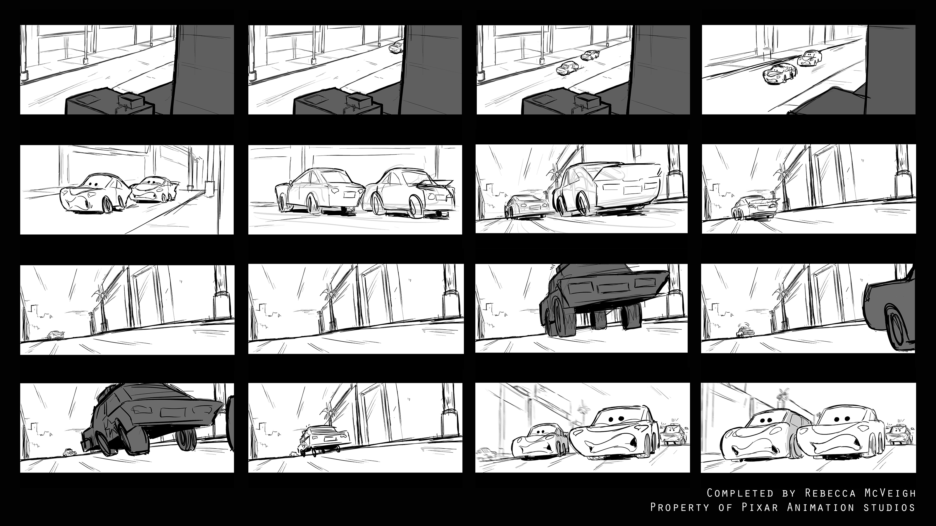 Pixar Animation Storyboard