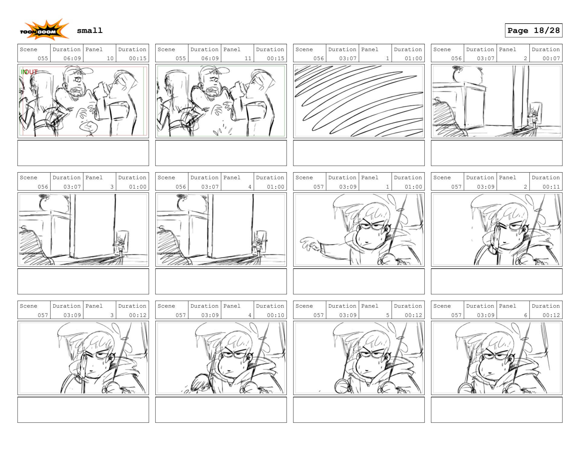 Small Storyboards - Art of Rebecca McVeigh