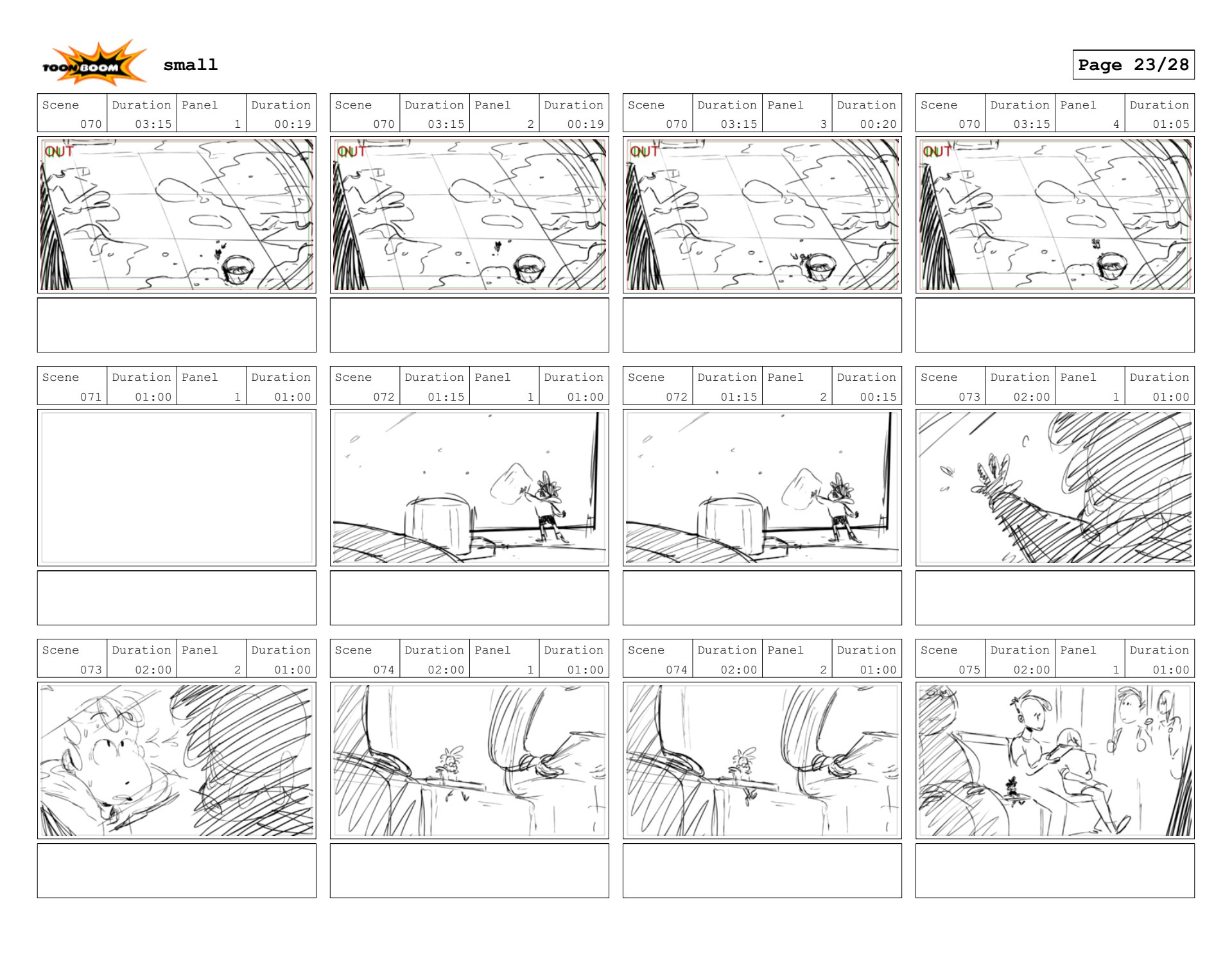 Small Storyboards - Art of Rebecca McVeigh