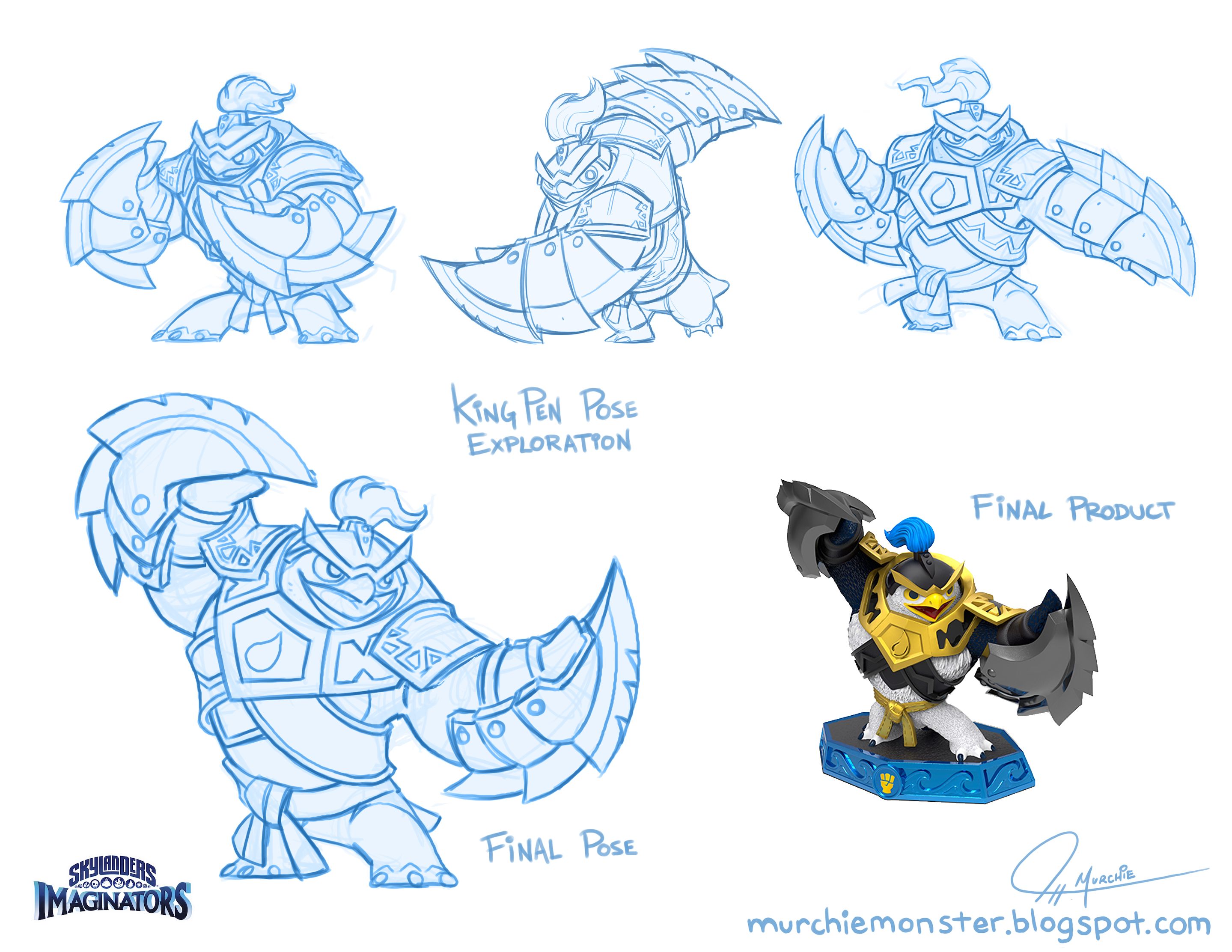 Skylander Toy Design: KING PEN - The Art of Jeff Murchie