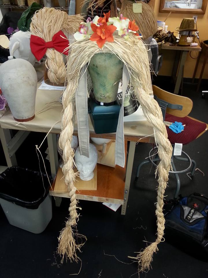Follies Grass Skirt Wigs - William Andrew Young