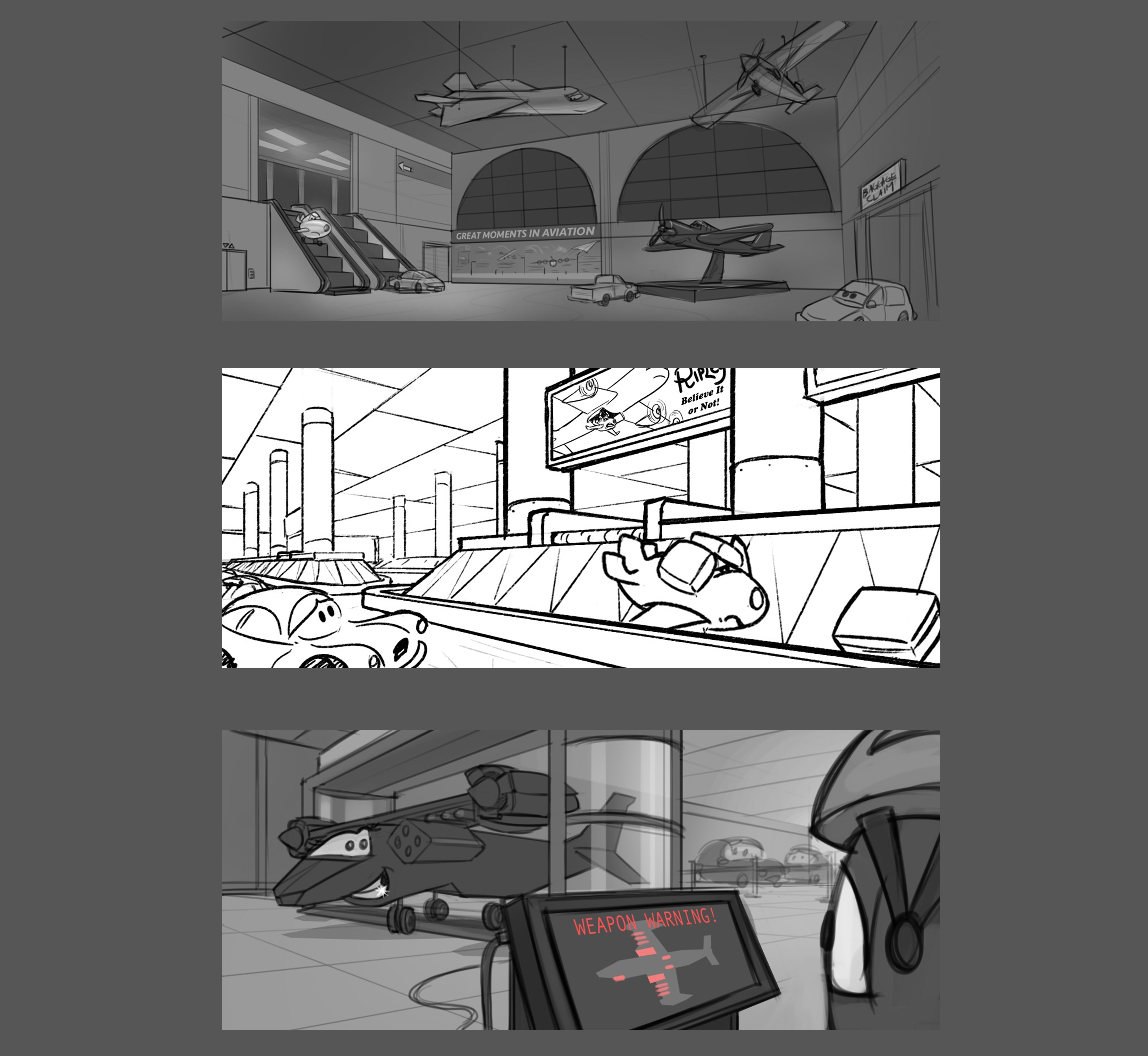 STORYBOARDS - DUSTIN MACKAY illustrator animator