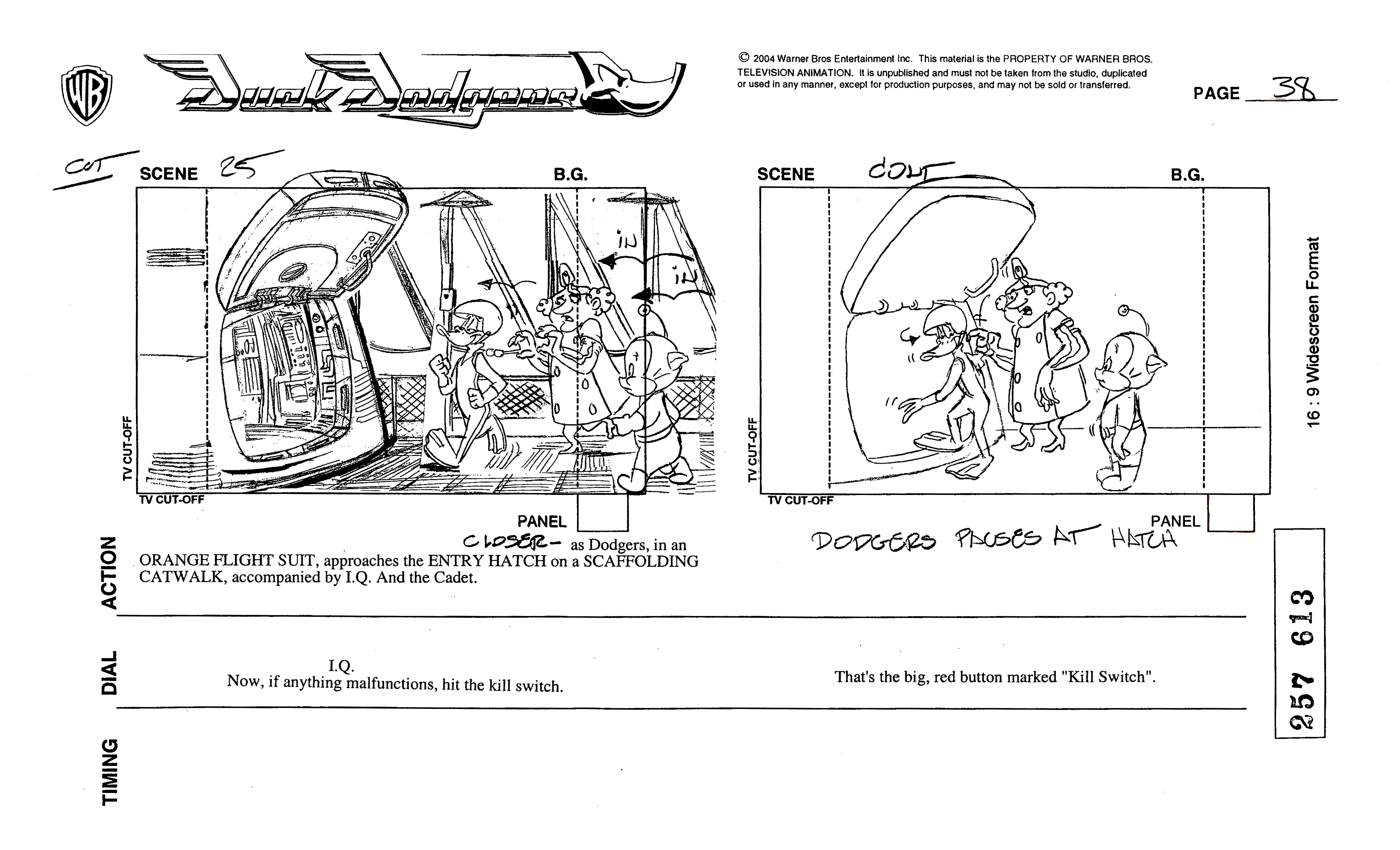 Duck Dodgers - CHARLES VISSER – STORYBOARDS