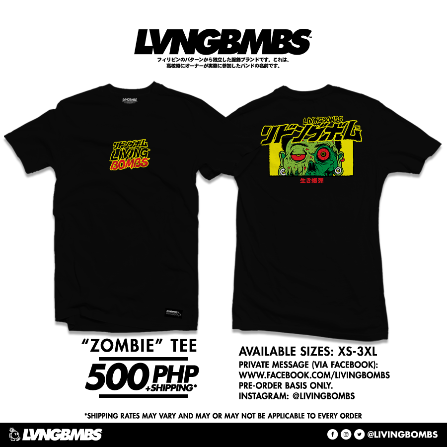 Shirt Releases - Living Bombs