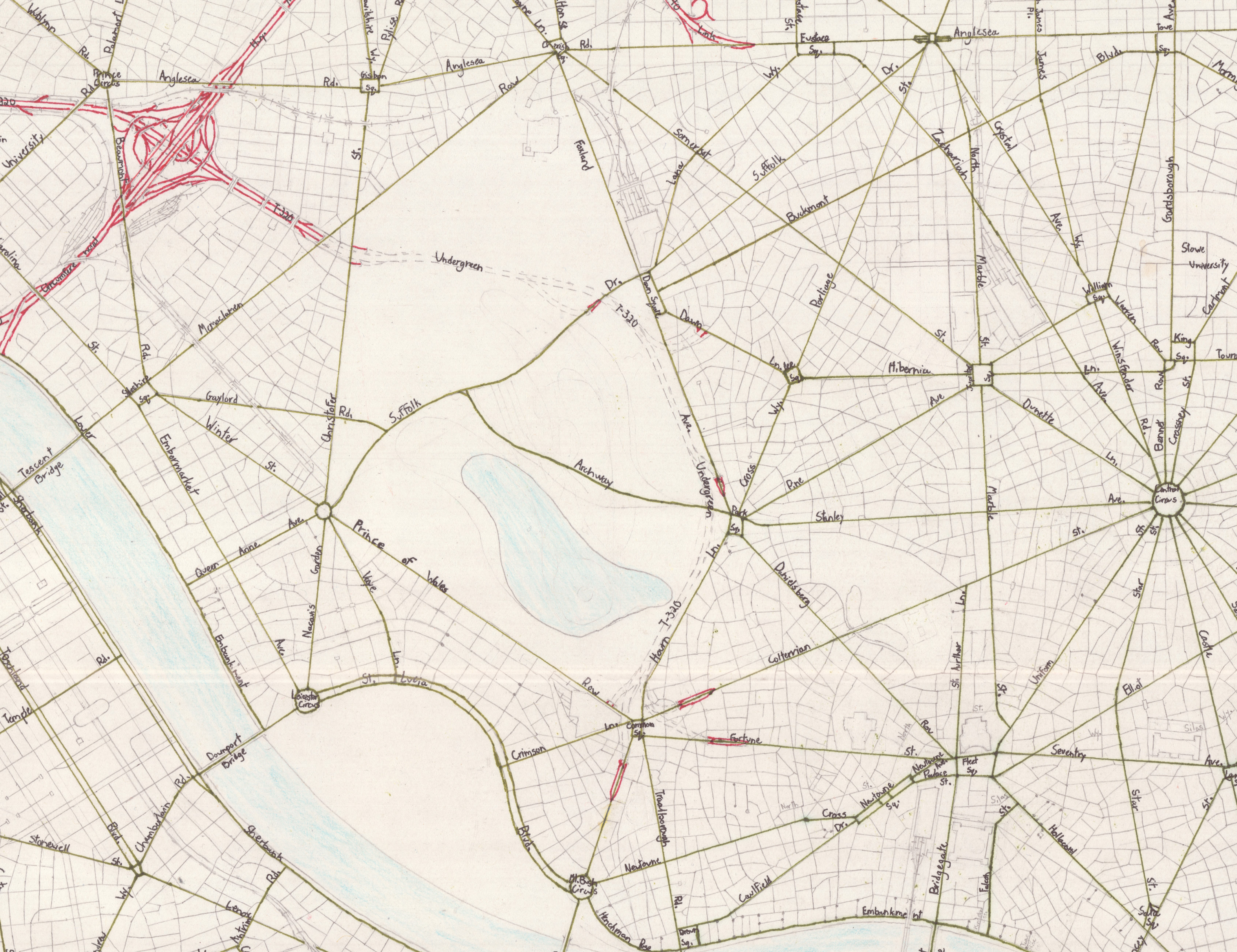 1993-1998. Fantasy City Maps - Jacob Shell: Visual Work + Short Essays