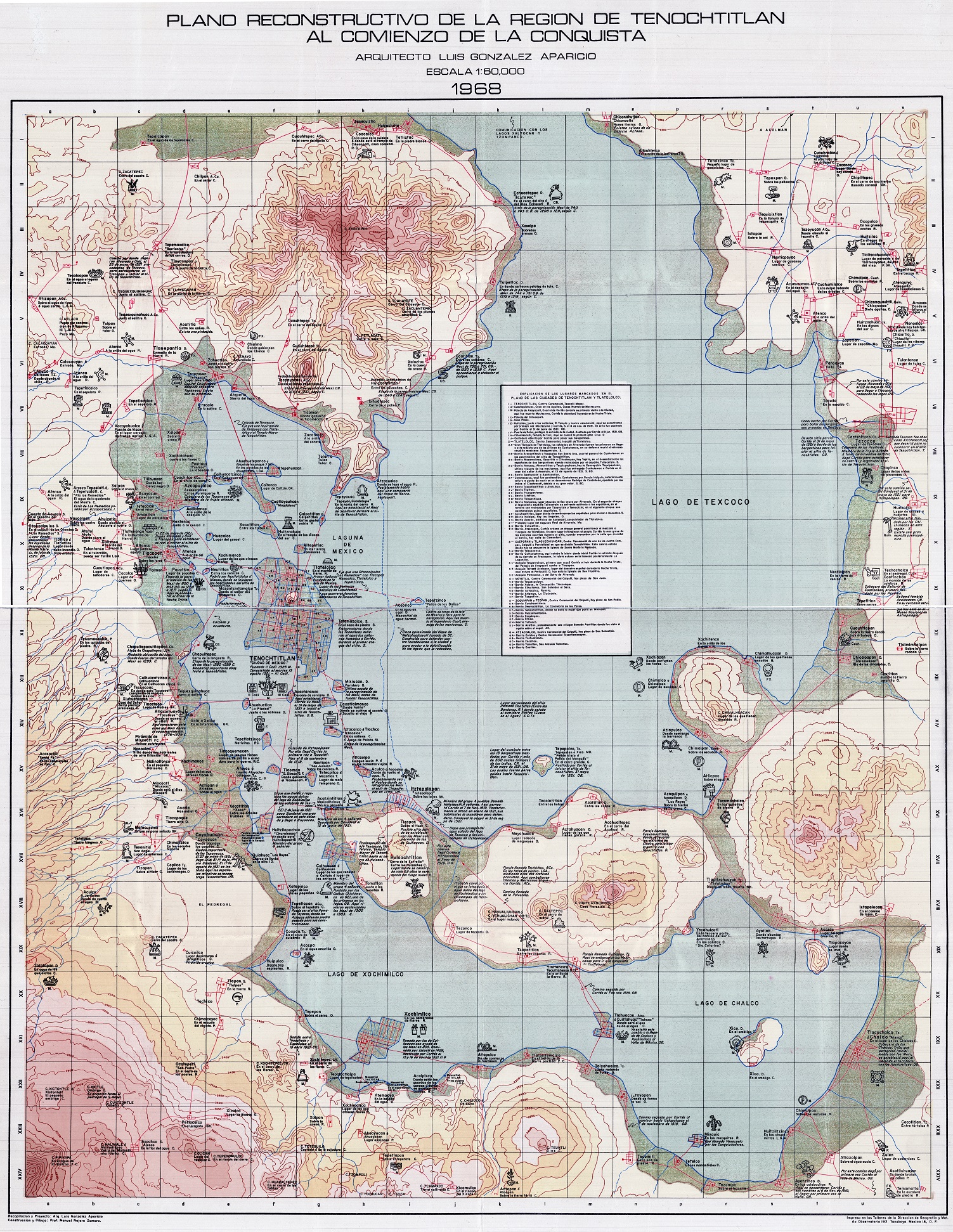Map Collection: Tenochtitlan (1968 Reconstruction) - Jacob Shell ...