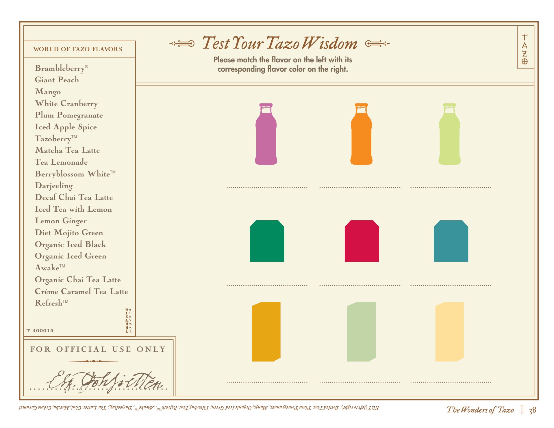 Tazo Brand Book - Thomas Prowell