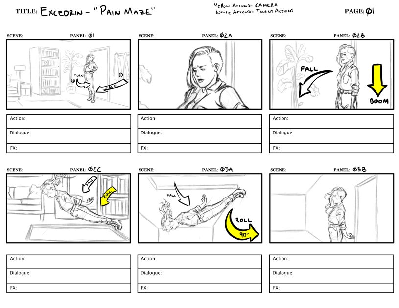 EXCEDRIN Storyboards - Bobby Khounphaysane