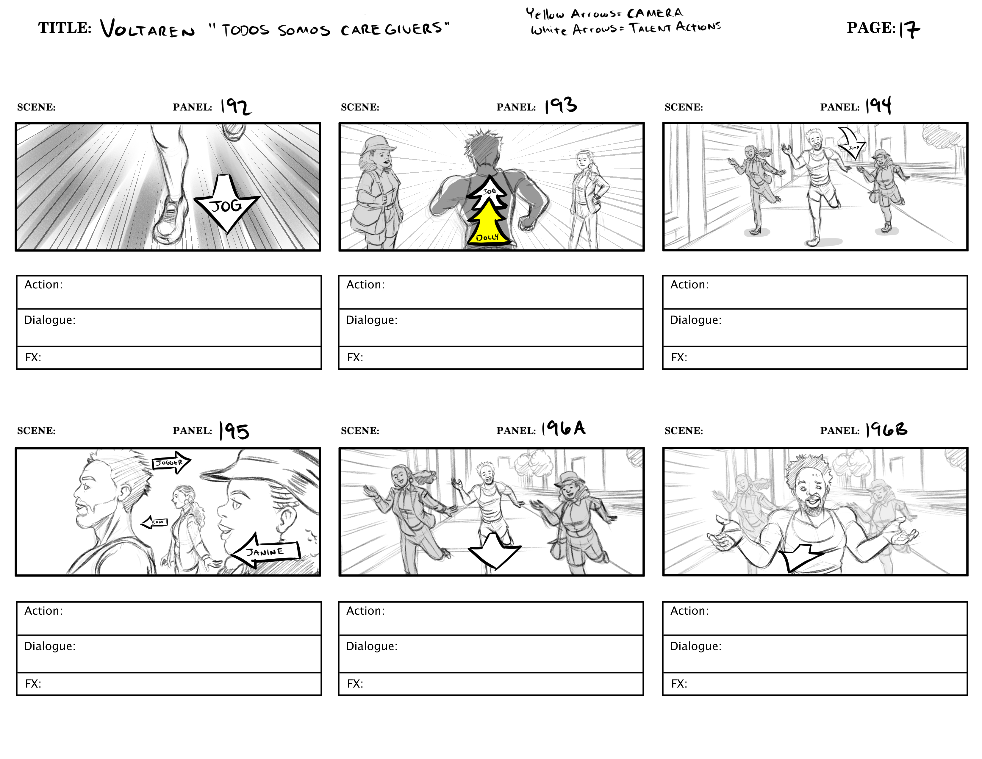 VOLTAREN Storyboards - Bobby Khounphaysane