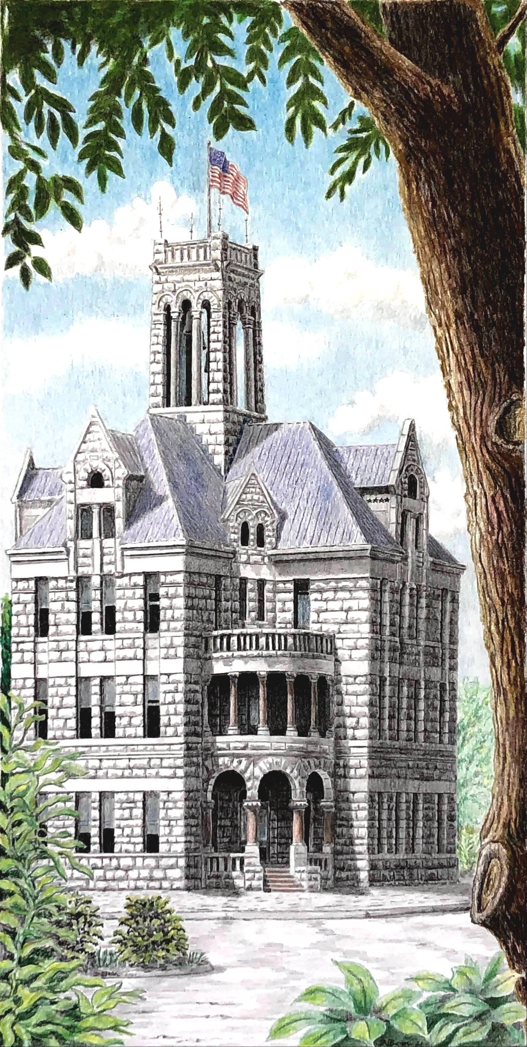 Courthouse Drawing