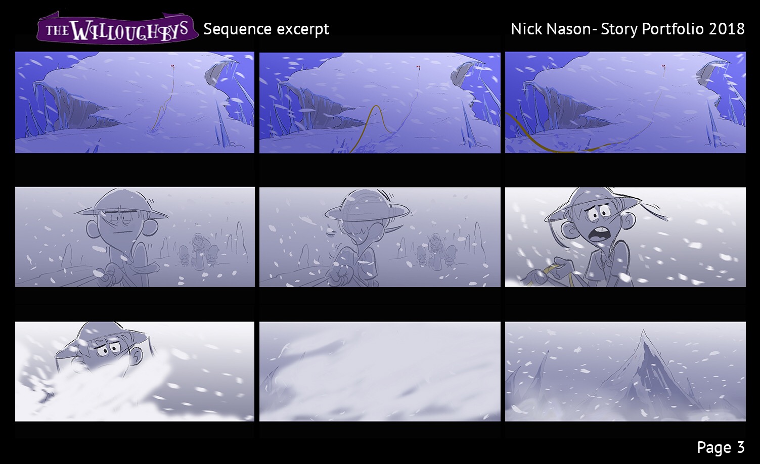 The Willoughbys (2020) feature: "Lost on the Alps" sequence - Nick Nason