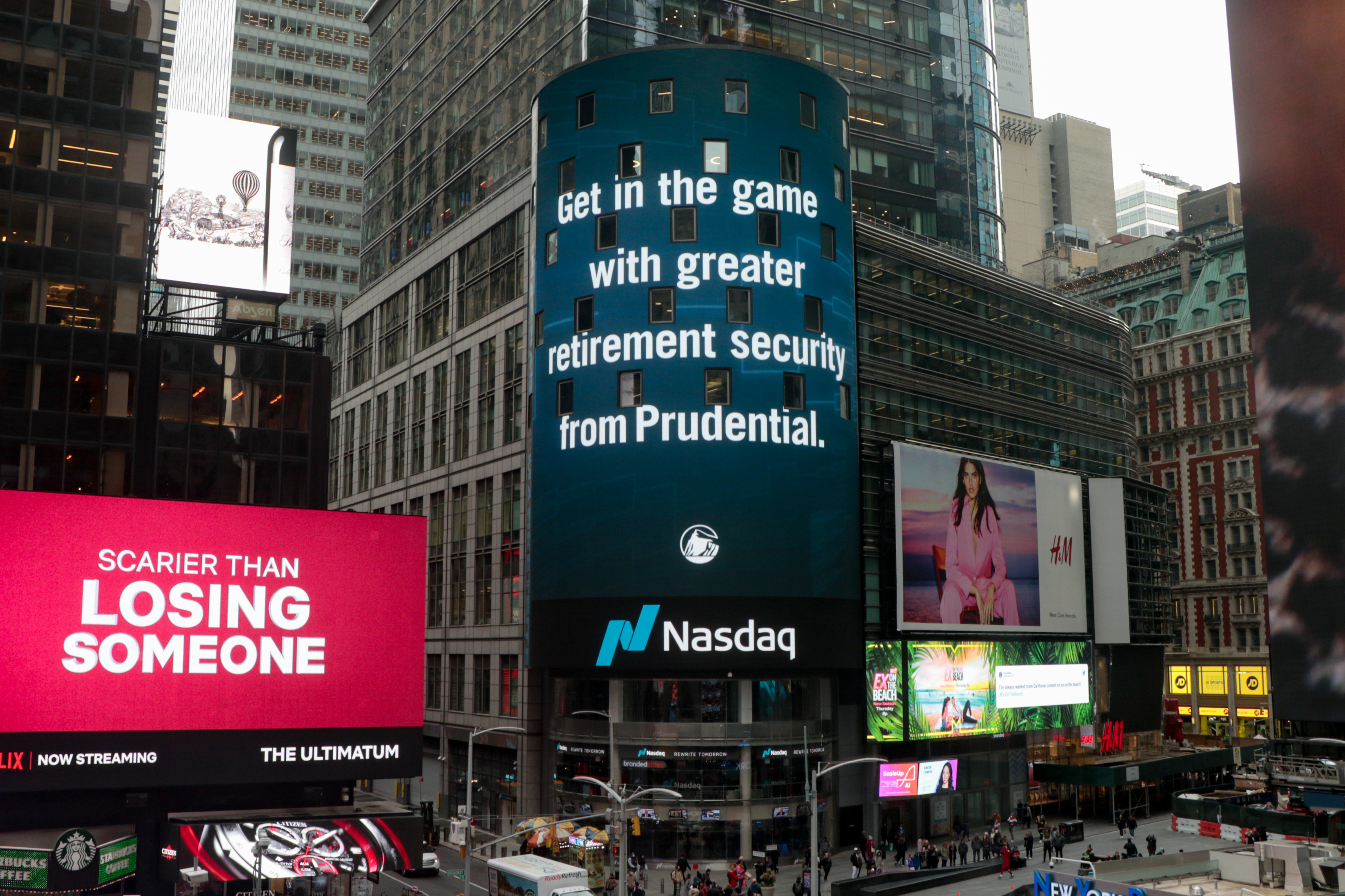 March Madness Nasdaq Billboard, Prudential - Alex Odell