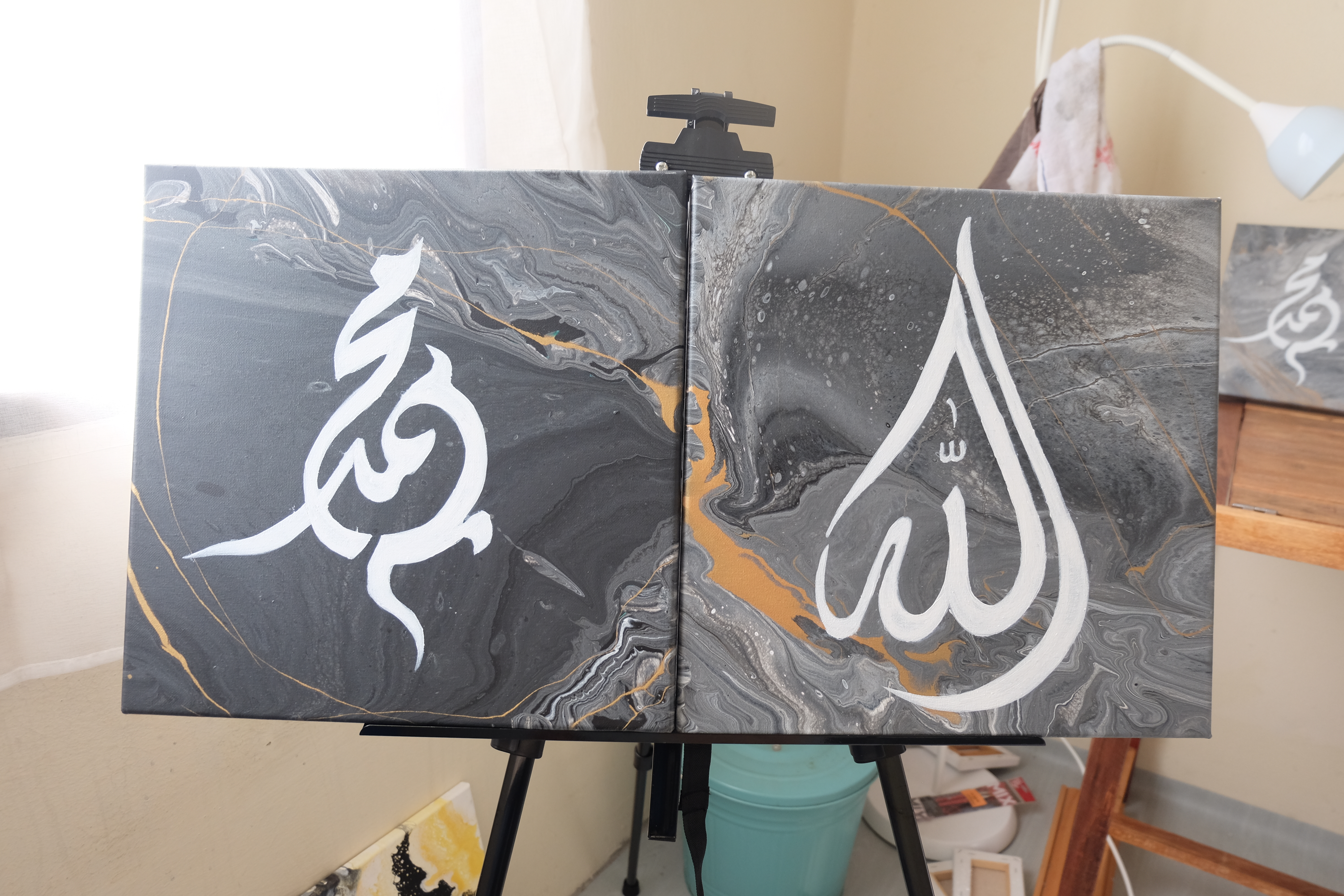Khat and Acrylic Painting - Maisarah Ismail Portfolio
