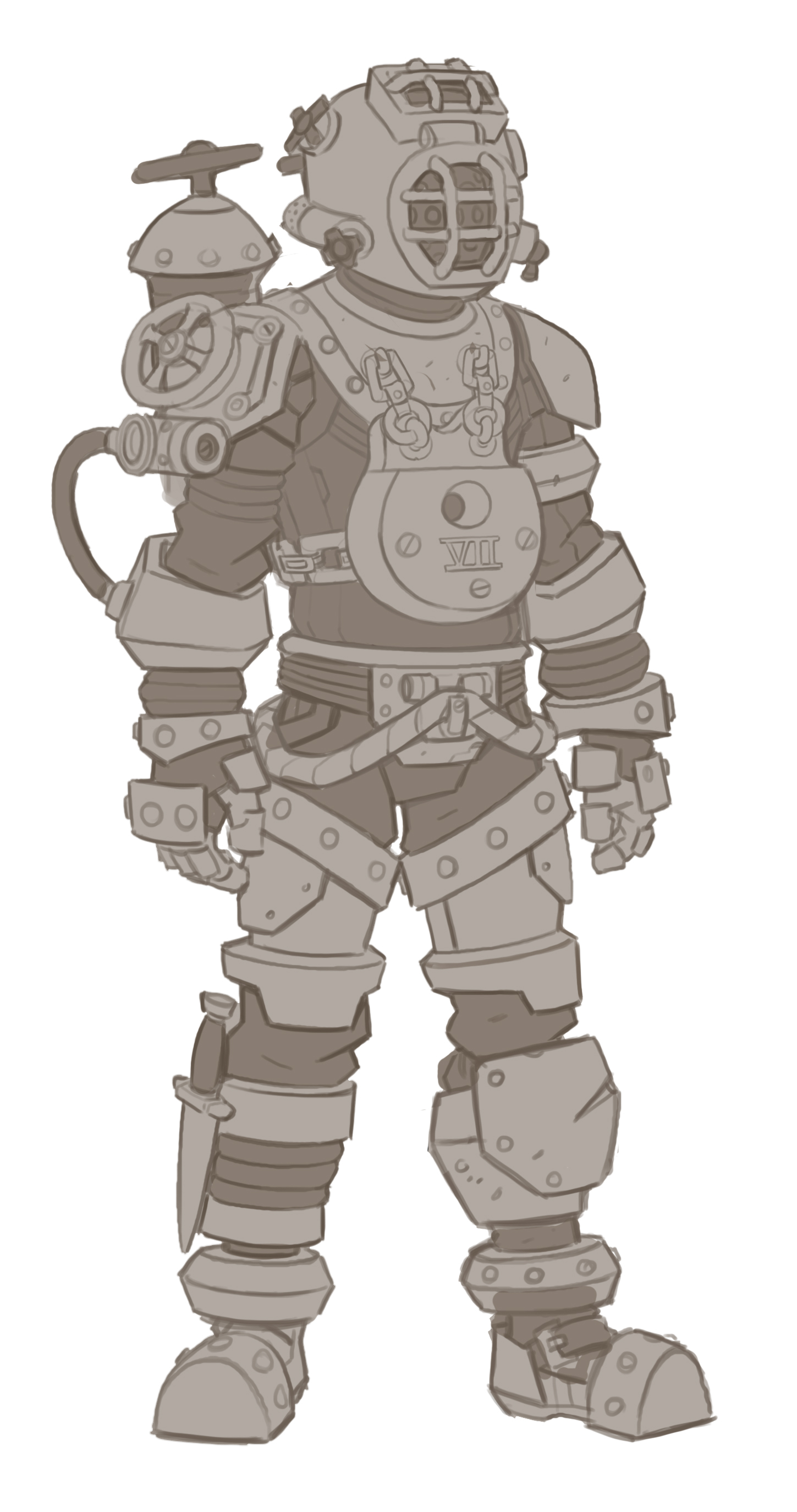 Bioshock Big Daddy Concept Art