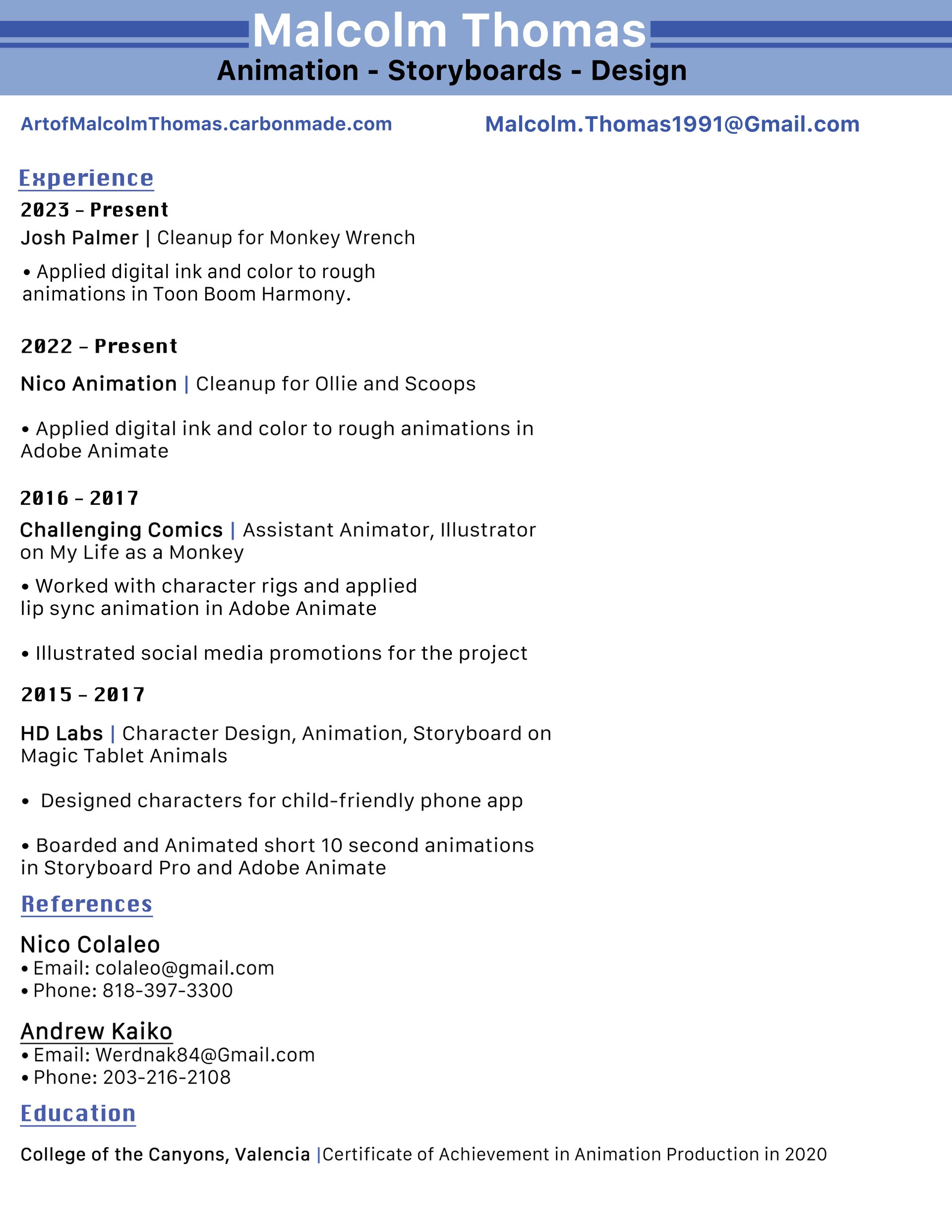 About - Malcolm Thomas