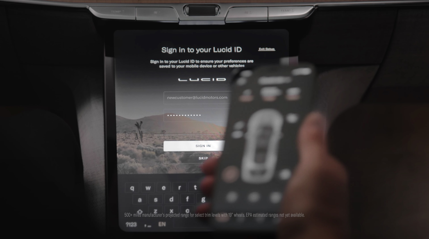 Lucid Air UI - Nicky Hope