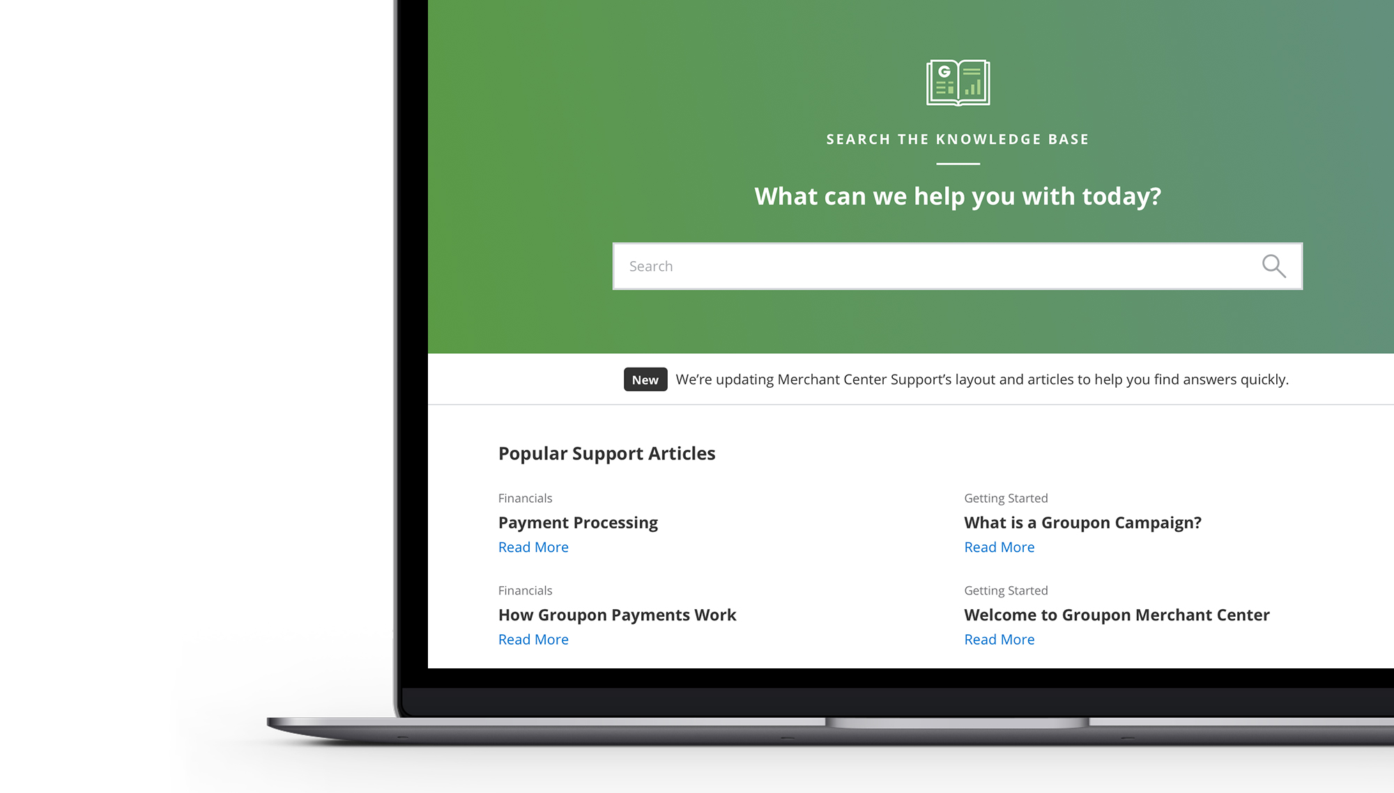 Groupon Merchant Support - Michael Grace / Designer
