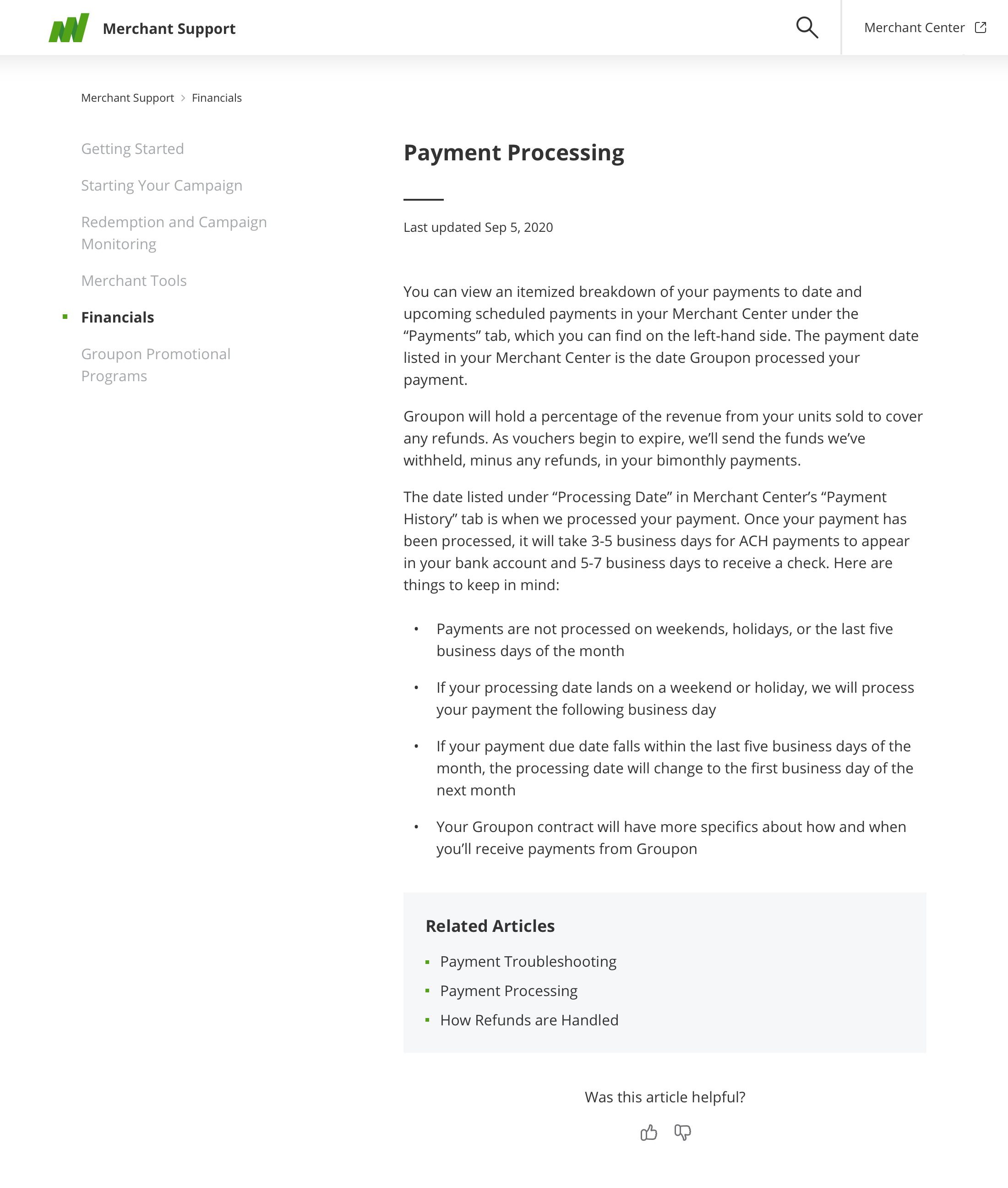Groupon Merchant Support - Michael Grace / Designer