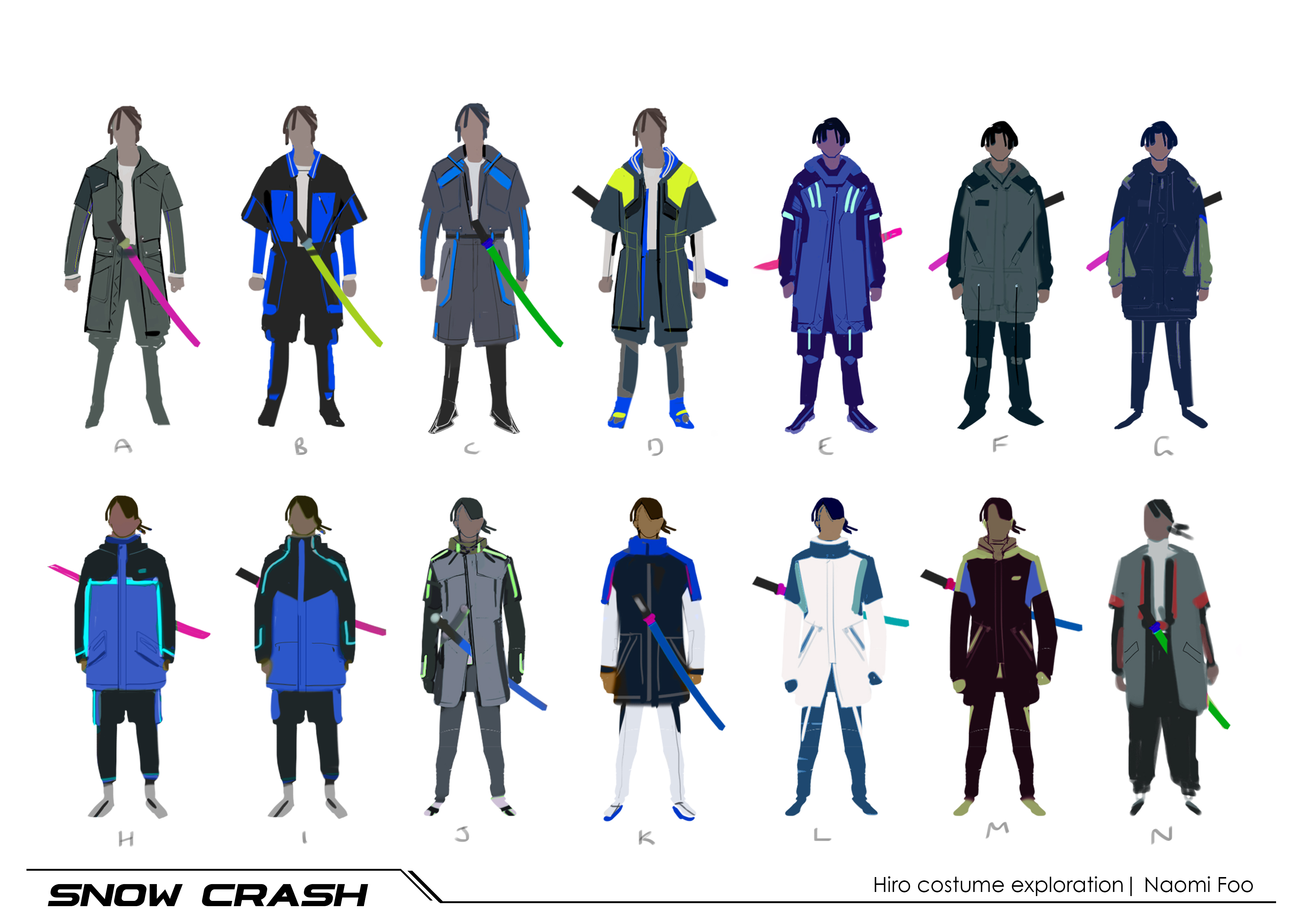 Snow Crash - Art of Naomi Foo | Character design | Concept art