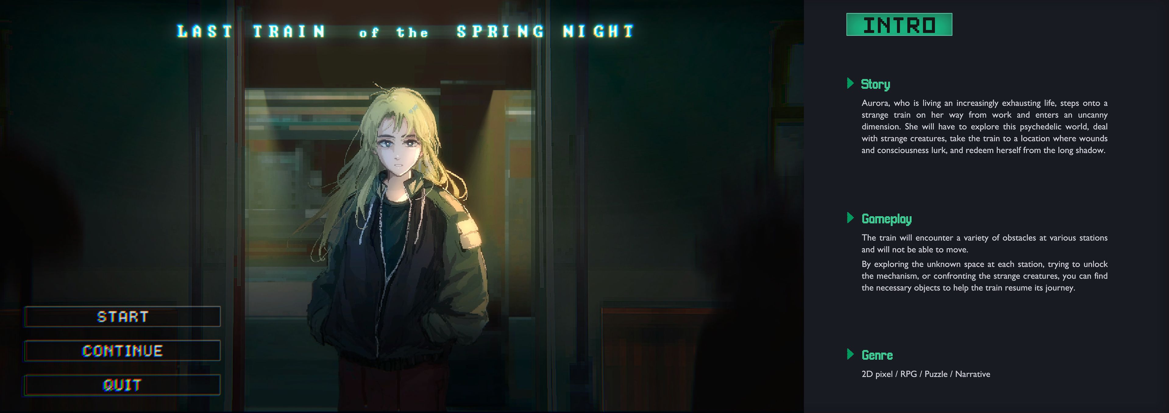 2D Game| Last Train of the Spring Night - Yin Hong