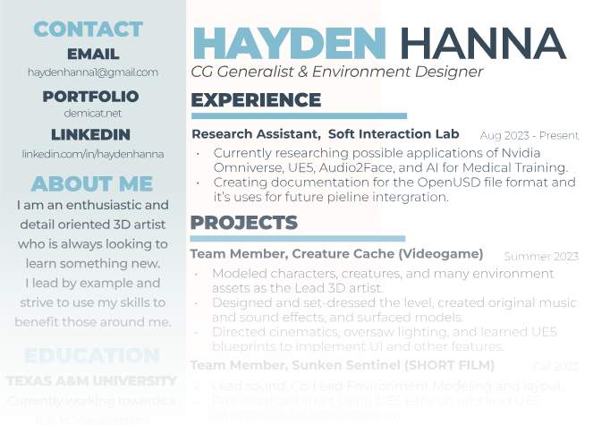 About - Hayden Hanna's Portfolio