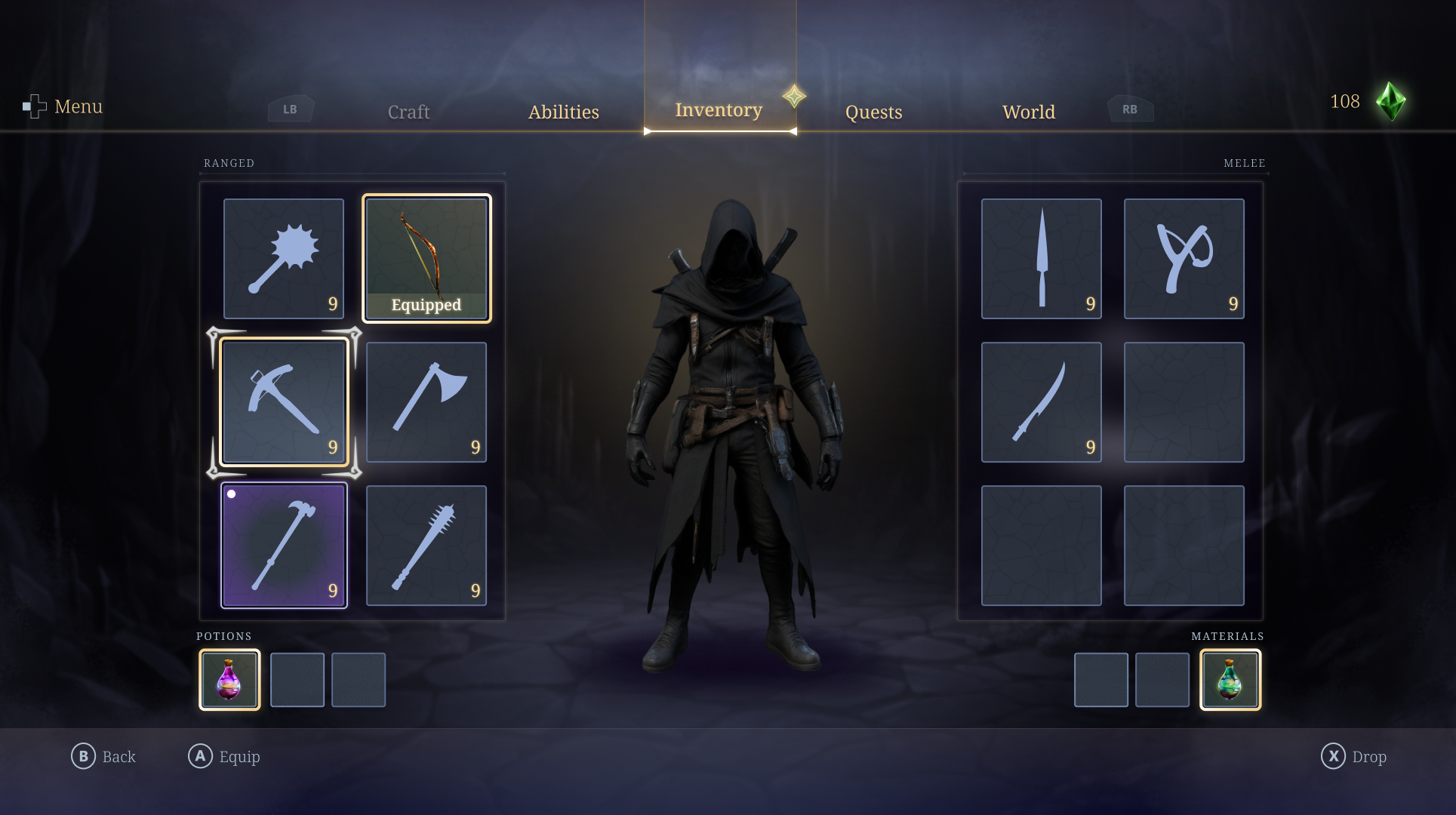 UI Peeps challenge: Inventory UI for an RPG Fantasy game - ipenailillo