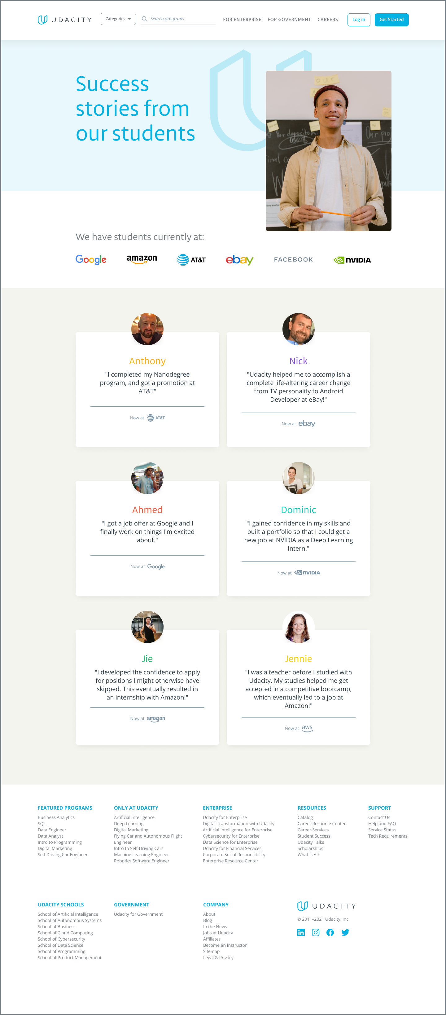 Udacity Landing Page - robezyumi - Product Designer
