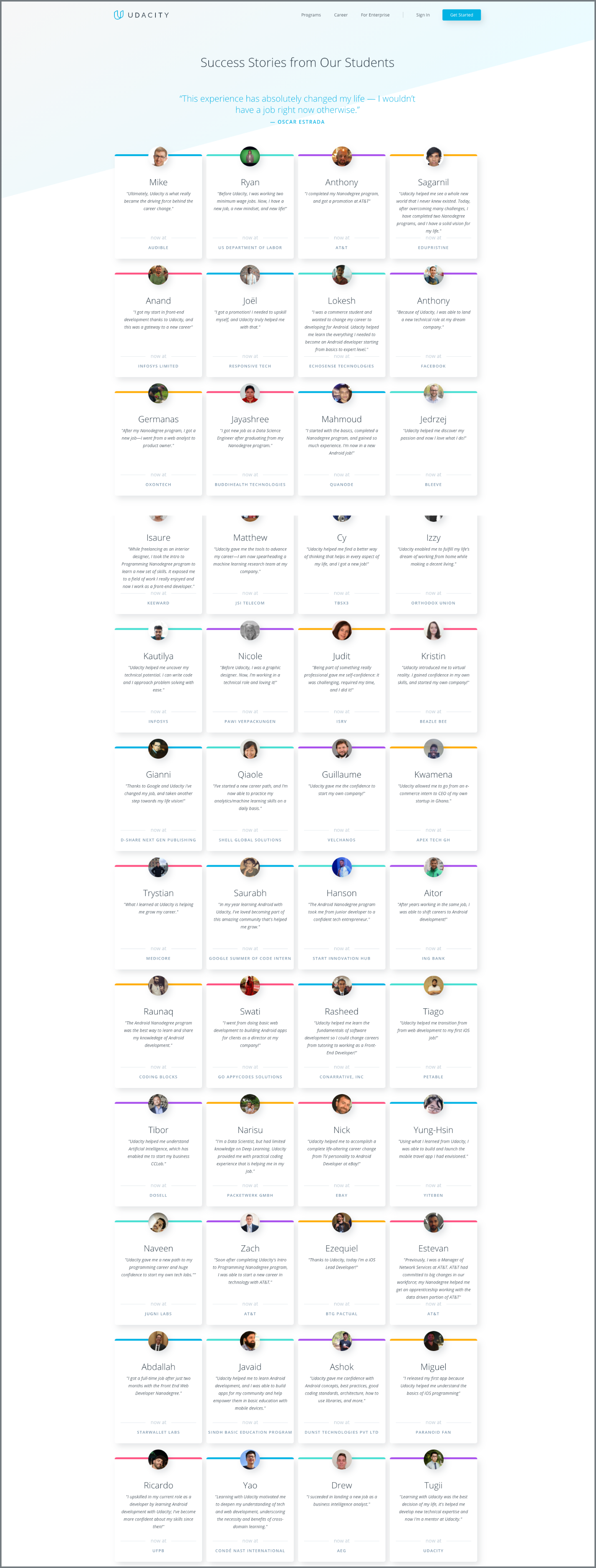 Udacity Landing Page - robezyumi - Product Designer